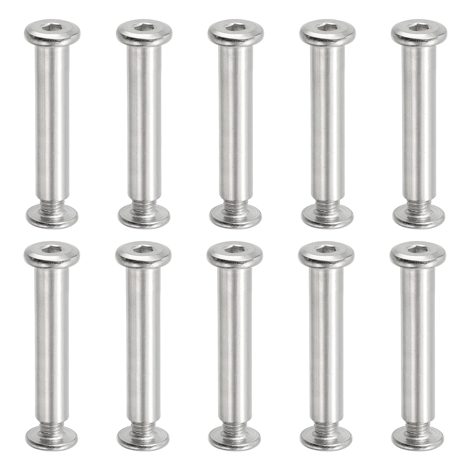 Uxcell Hex Chicago Screws Binding Screw Posts Connecting Bolt Nuts for ...