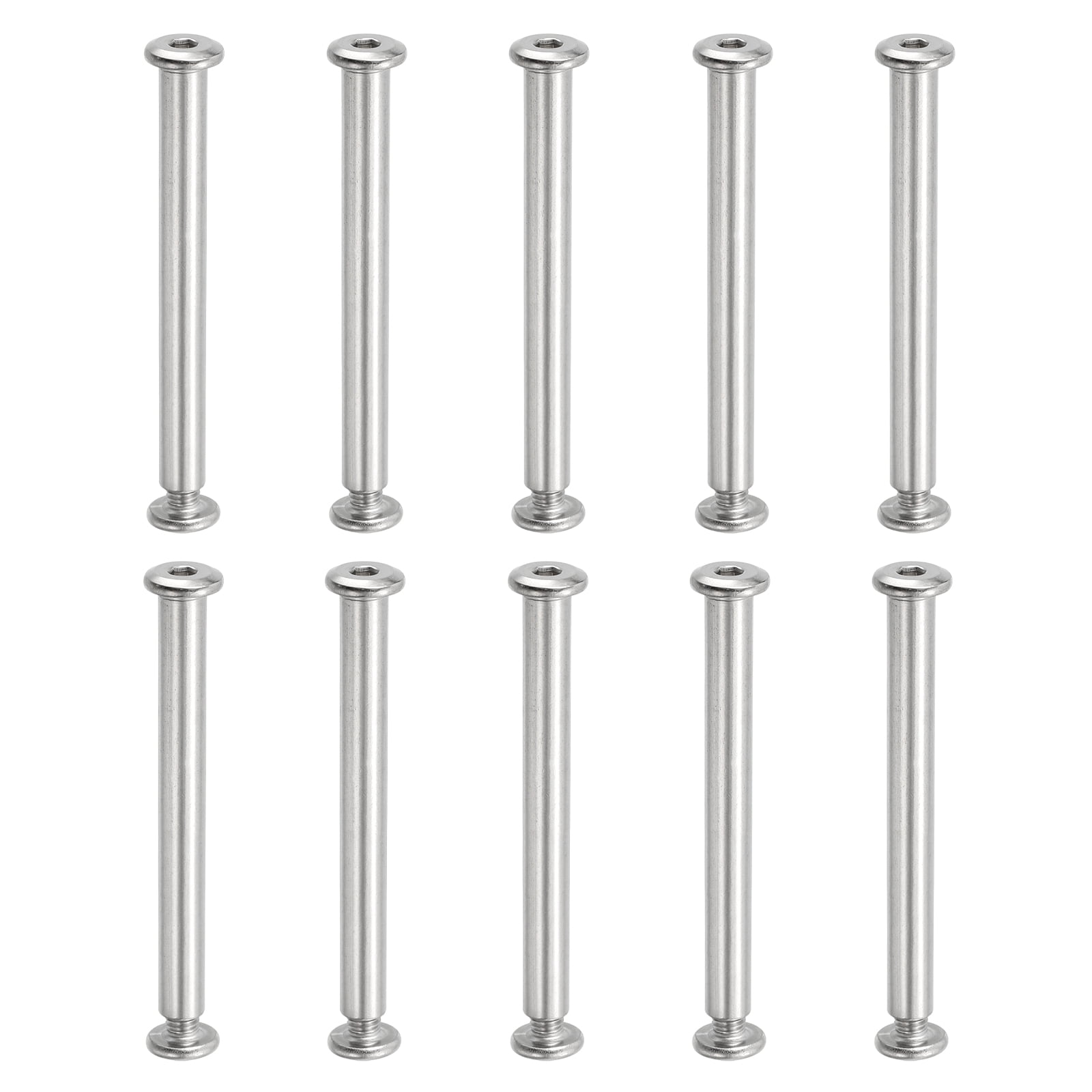 Uxcell Hex Chicago Screws Binding Screw Posts Connecting Bolt Nuts for ...