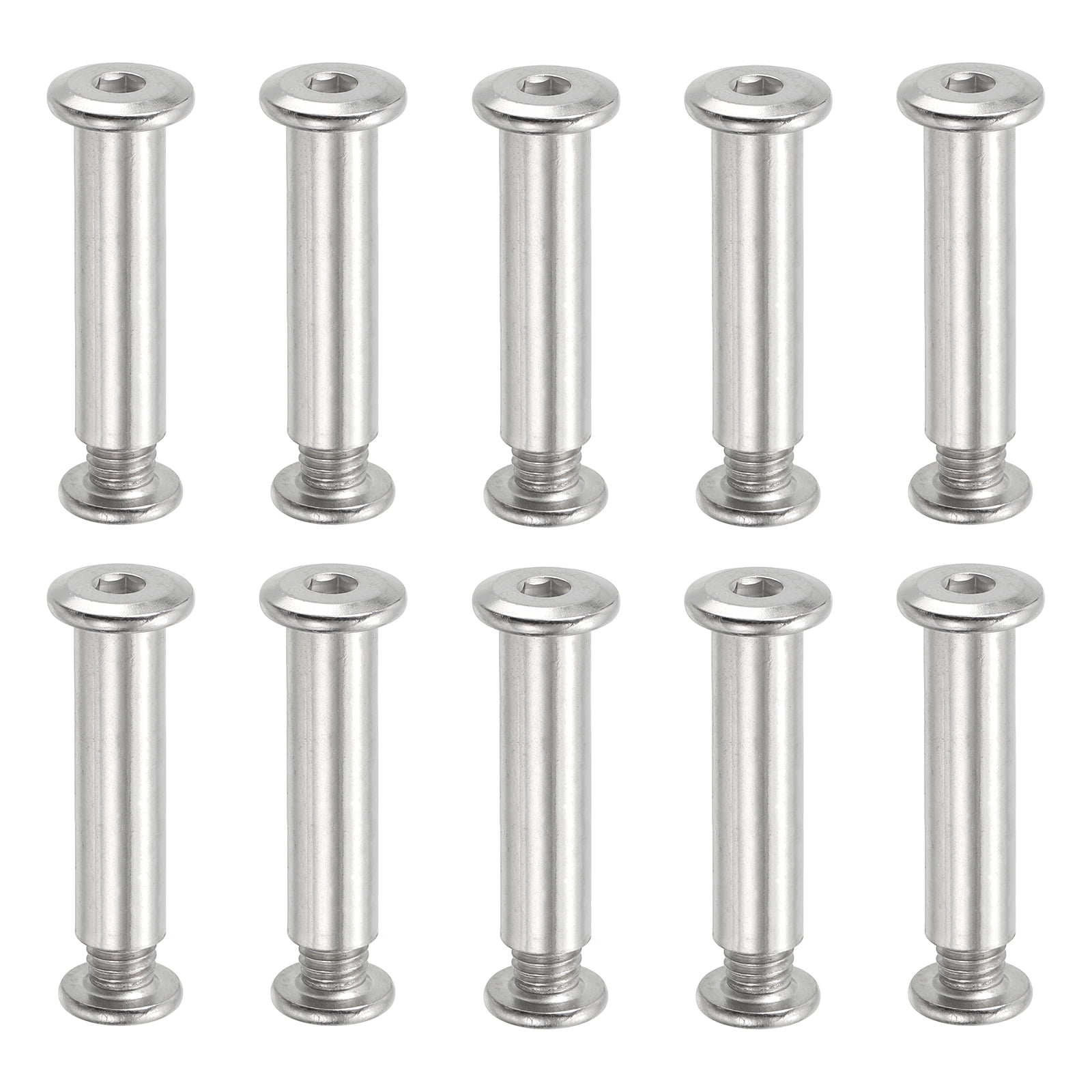 Uxcell Hex Chicago Screws Binding Screw Posts Connecting Bolt Nuts for ...