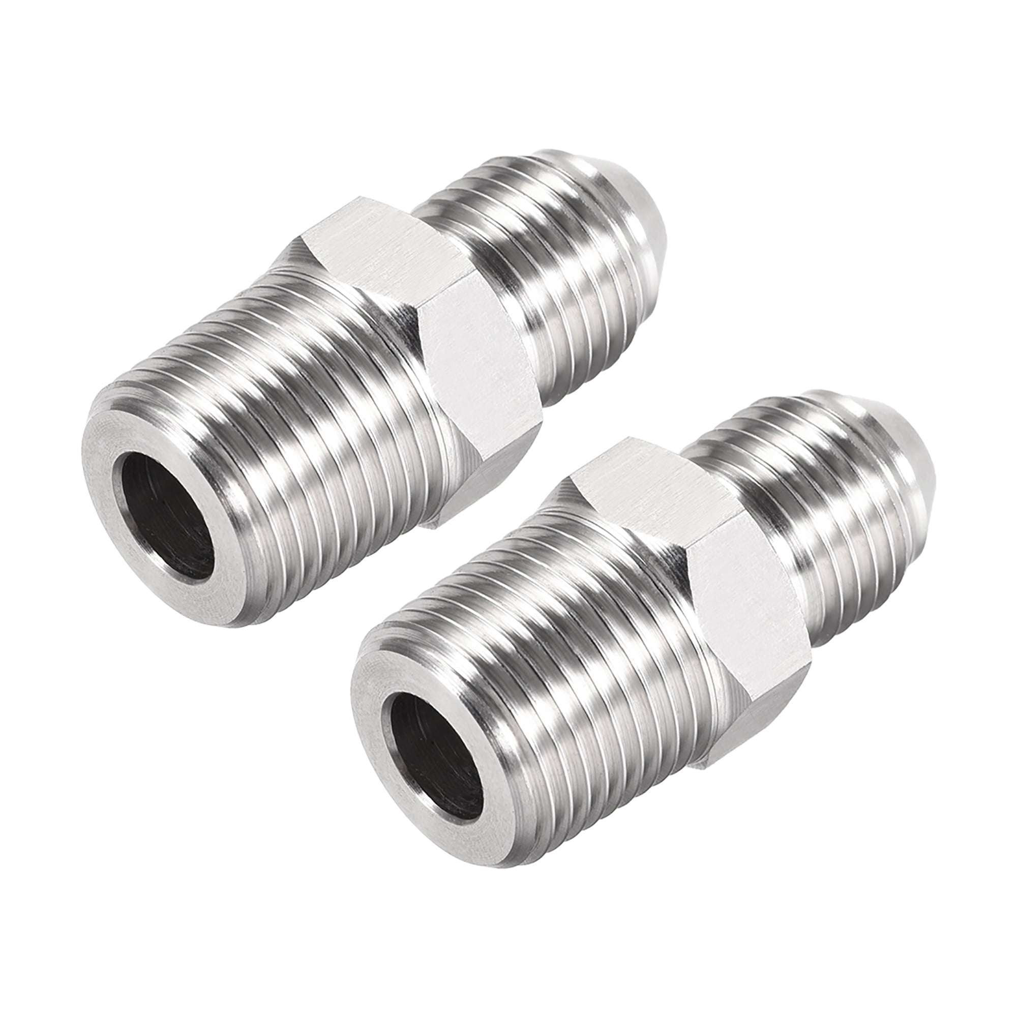 Uxcell Hex , G1/4 Male x G1/4 Male 304 Stainless Steel Pipe Tube ...