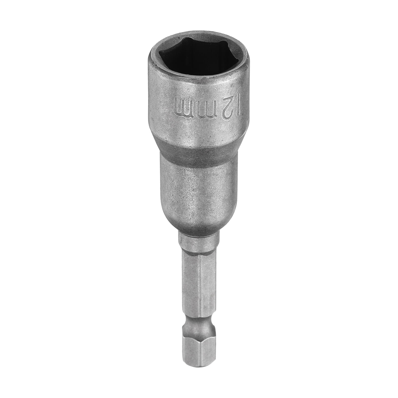 Uxcell Hex Nut Driver Drill Bit 12mm Metric 6-Point Socket 1/4" Hex ...