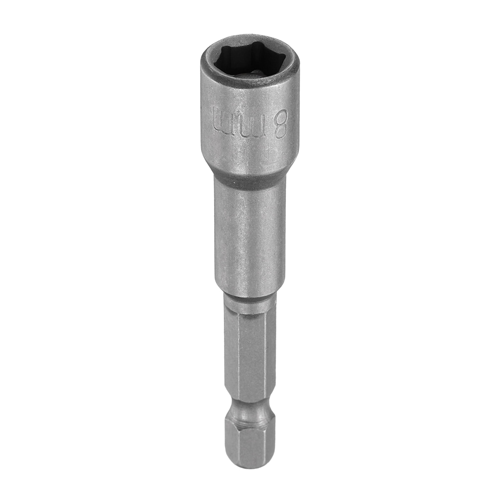 Uxcell Hex Nut Driver Drill Bit 8mm Metric 6-Point Socket 1/4" Hex Shank Magnetic Setter CR-V ...