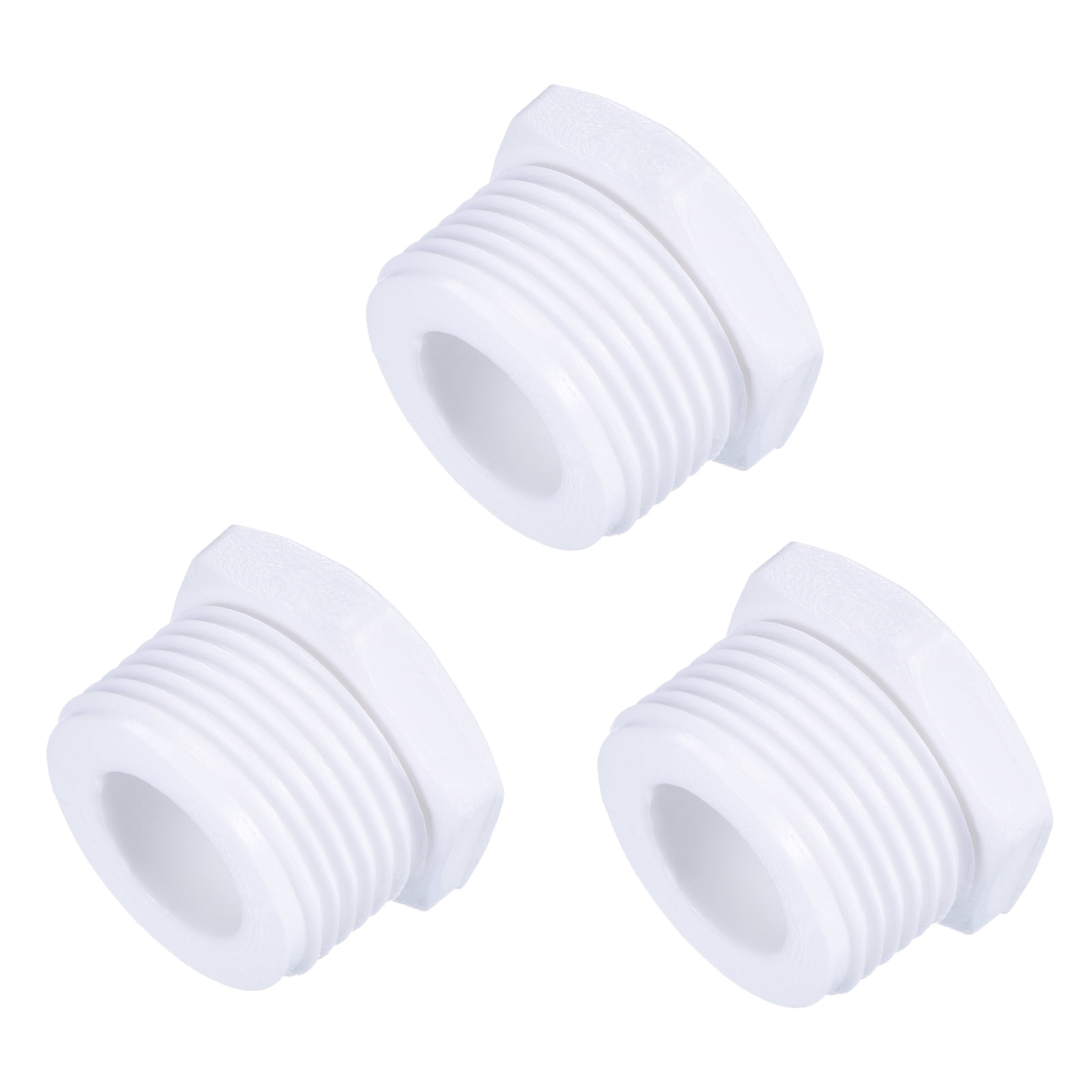 Uxcell Hex Reducing Bushing, G1/2 Female to G1 Male Thread POM Pipe ...