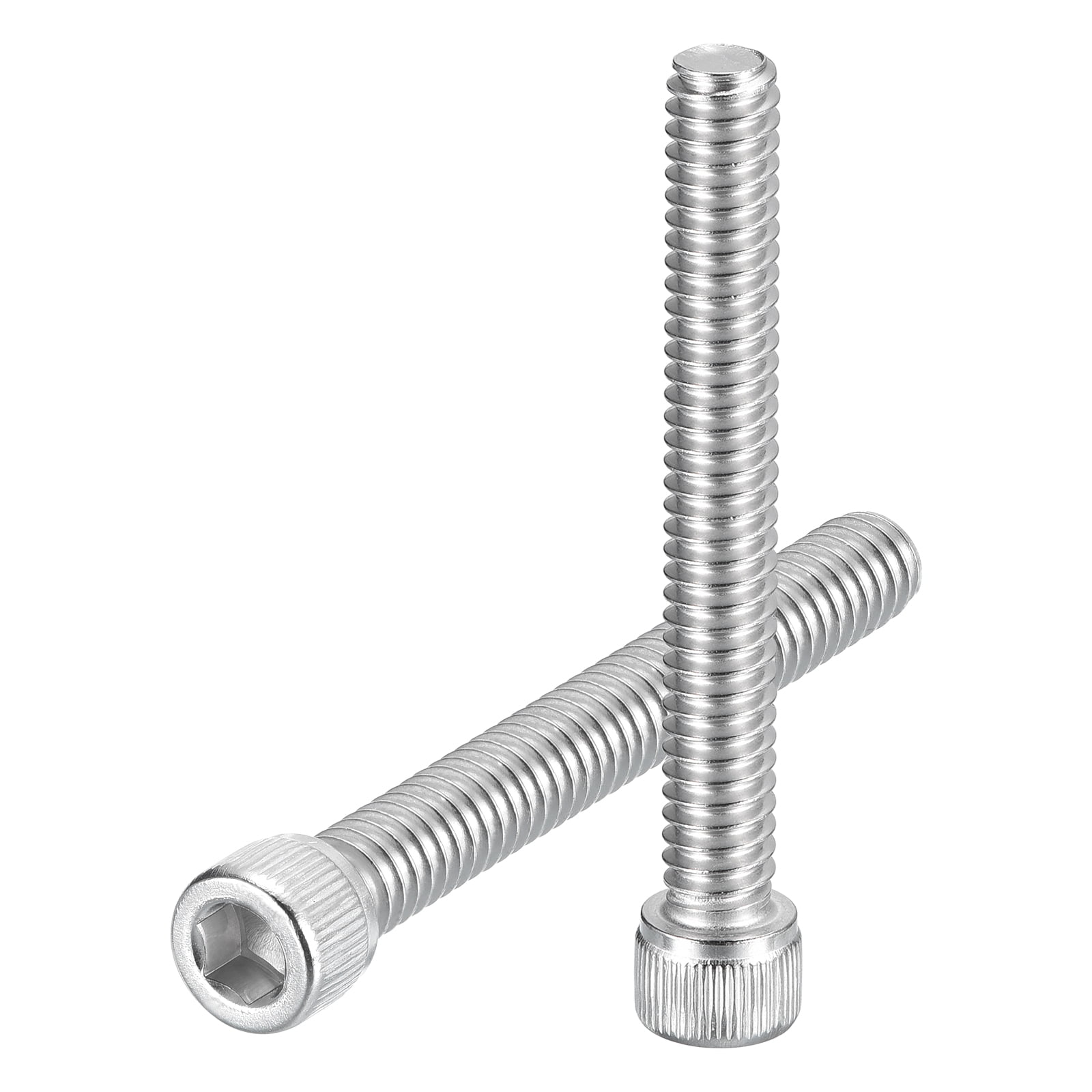 Uxcell Hex Socket Bolts (1/4"-20x6"), 304 Stainless Steel Hex Socket ...