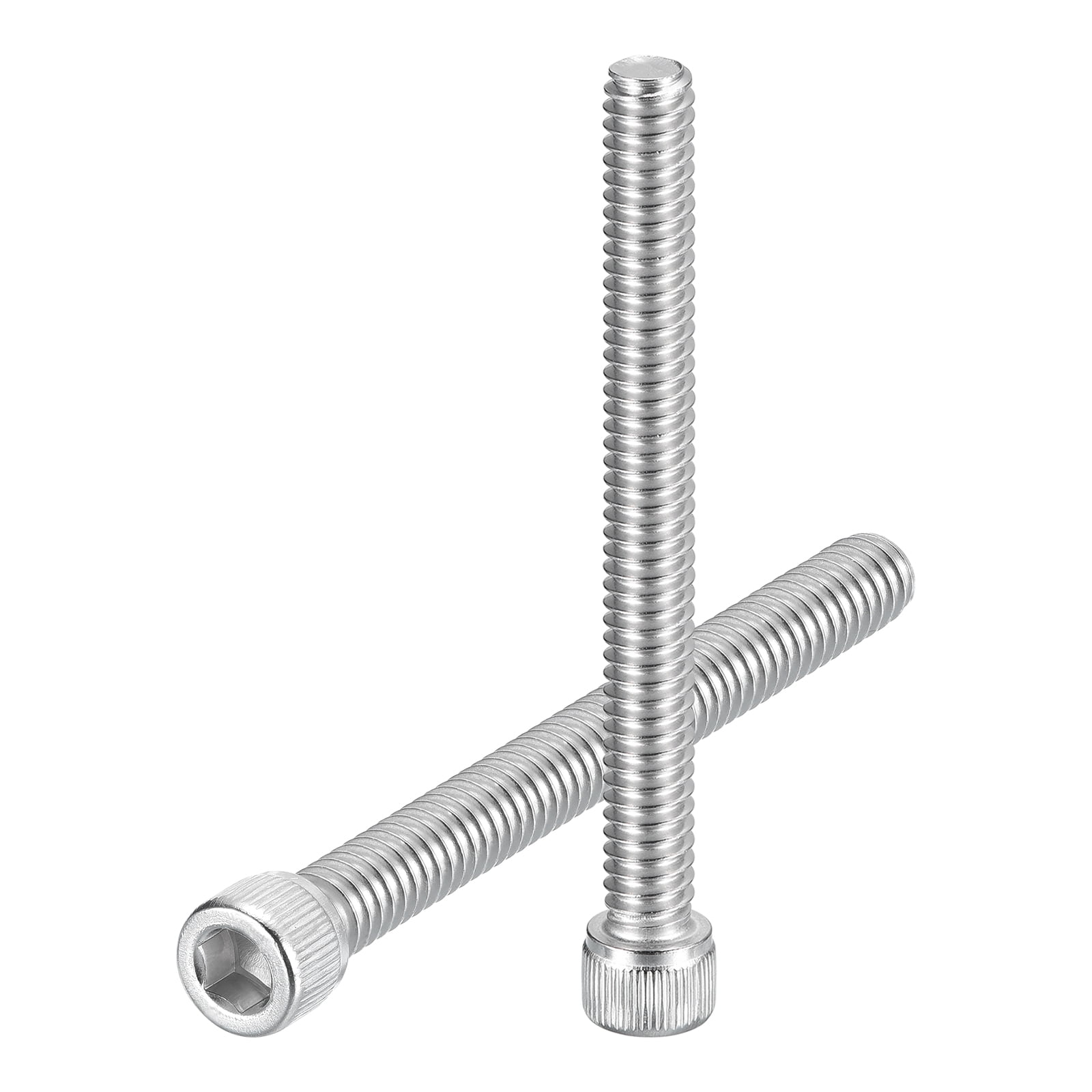 Uxcell Hex Socket Bolts (1/4"-20x6"), 304 Stainless Steel Hex Socket ...