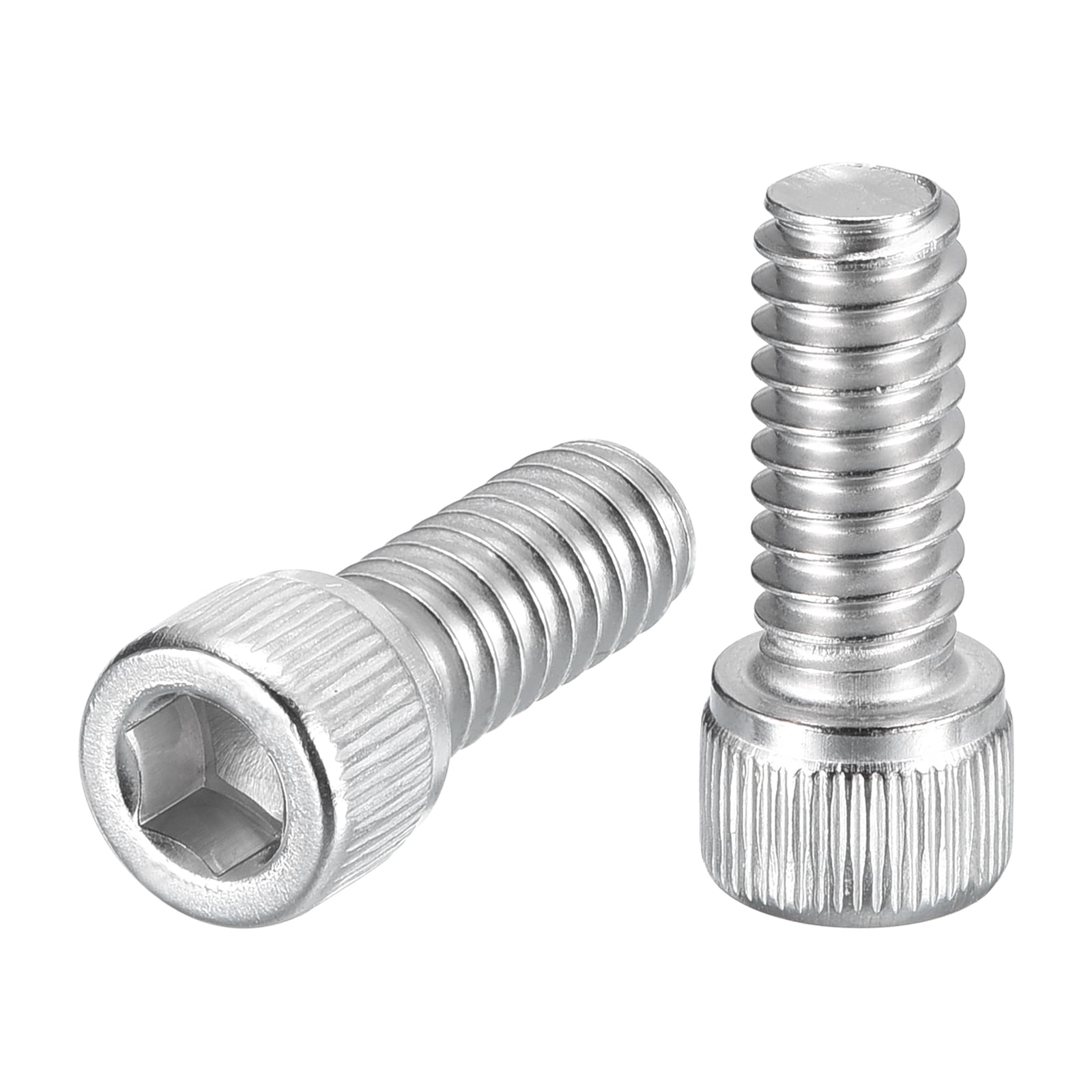 Uxcell Hex Socket Bolts (1/4"-20x6"), 304 Stainless Steel Hex Socket ...