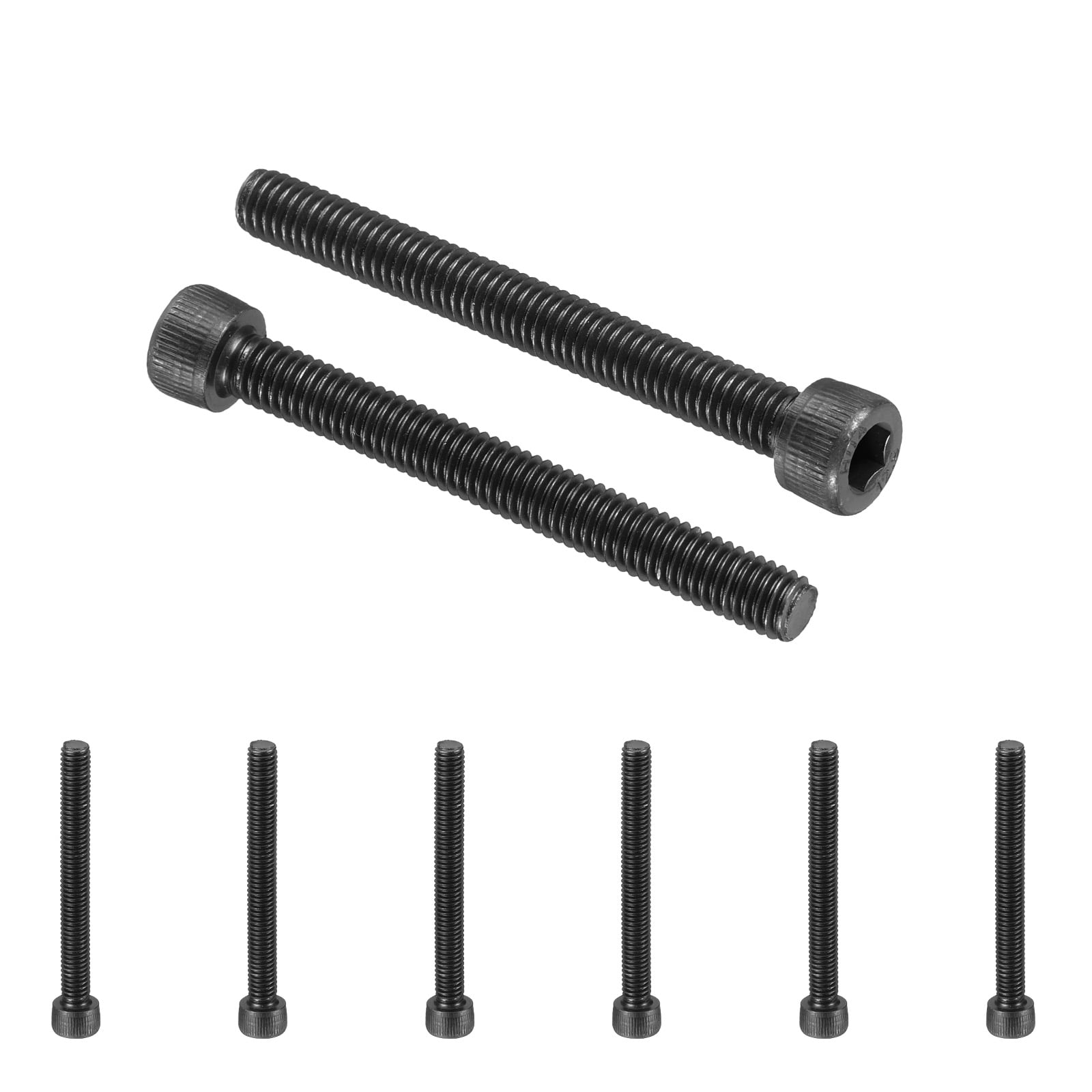 Uxcell Hex Socket Head Cap Screws Bolts, 12.9 Grade Carbon Steel Socket ...