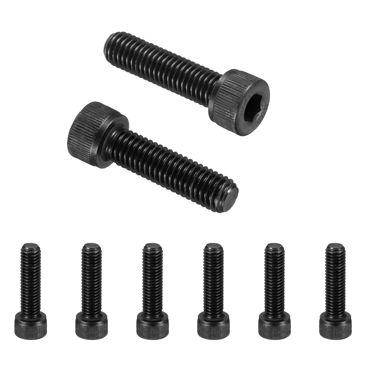 Uxcell Hex Socket Head Cap Screws Bolts, 12.9 Grade Carbon Steel Socket Drive Screws, Black ...