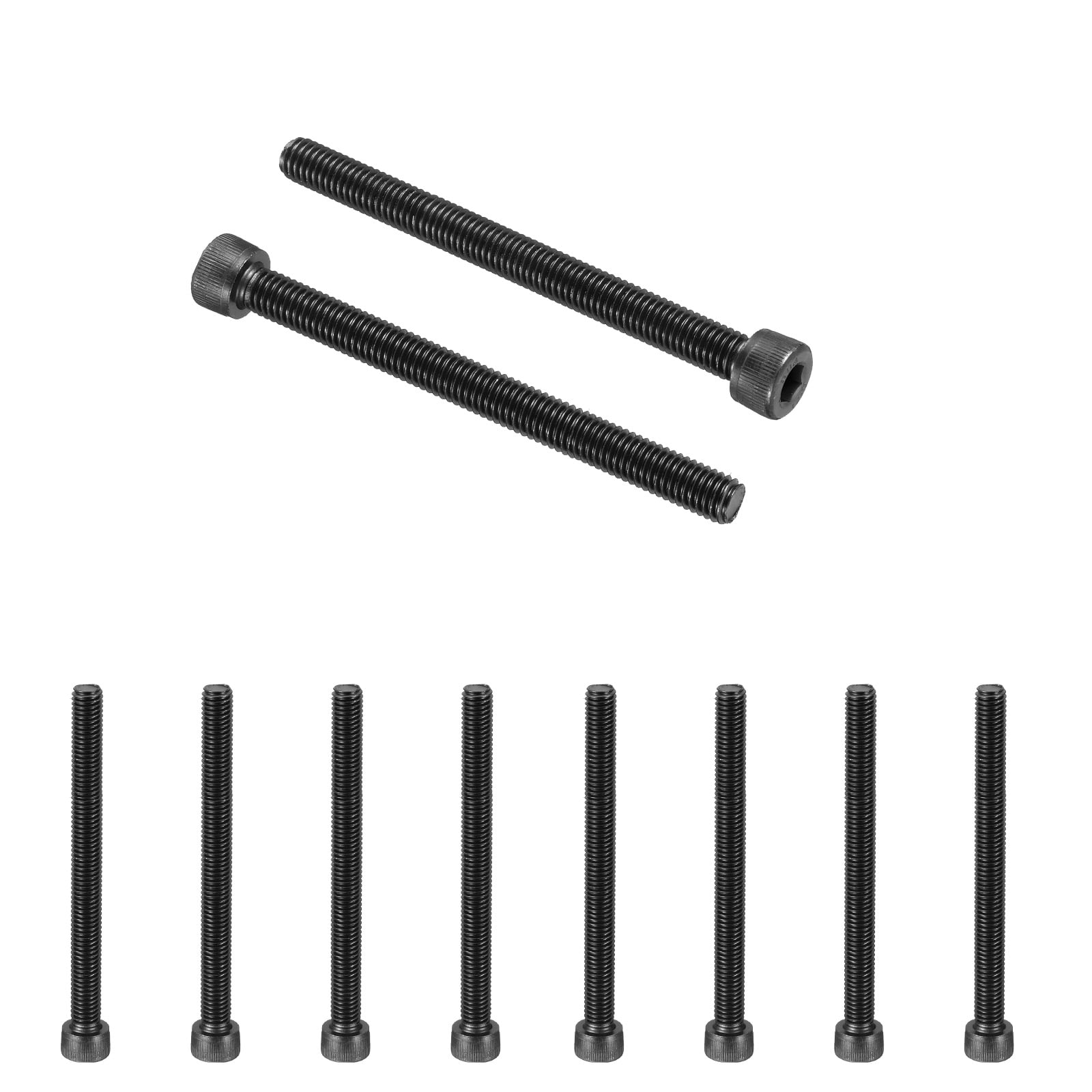 Uxcell Hex Socket Head Cap Screws Bolts, 12.9 Grade Carbon Steel Socket ...