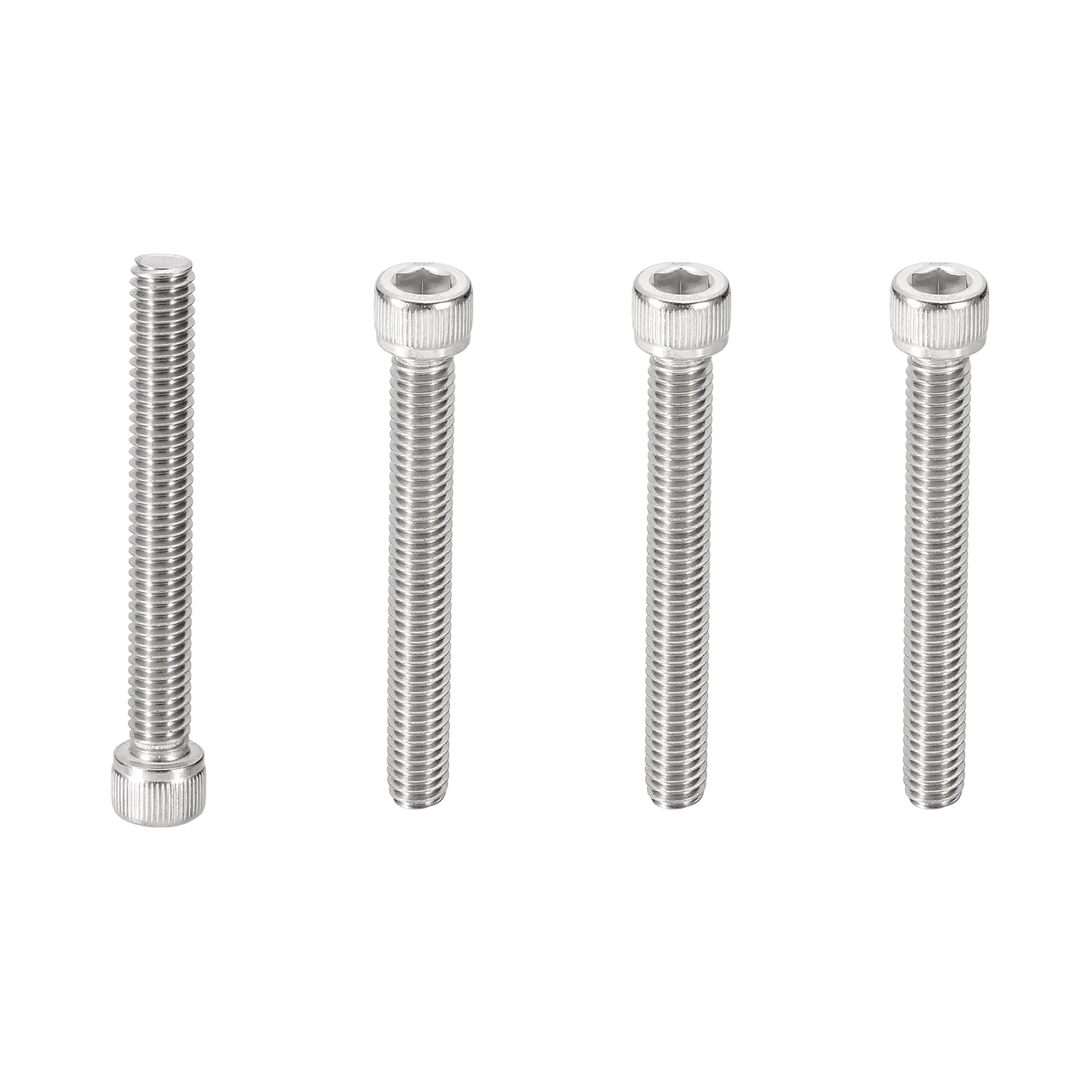 Uxcell Hex Socket Head Cap Screws Bolts, Stainless Steel Screws Bolts, Socket Hex Drive, Full ...