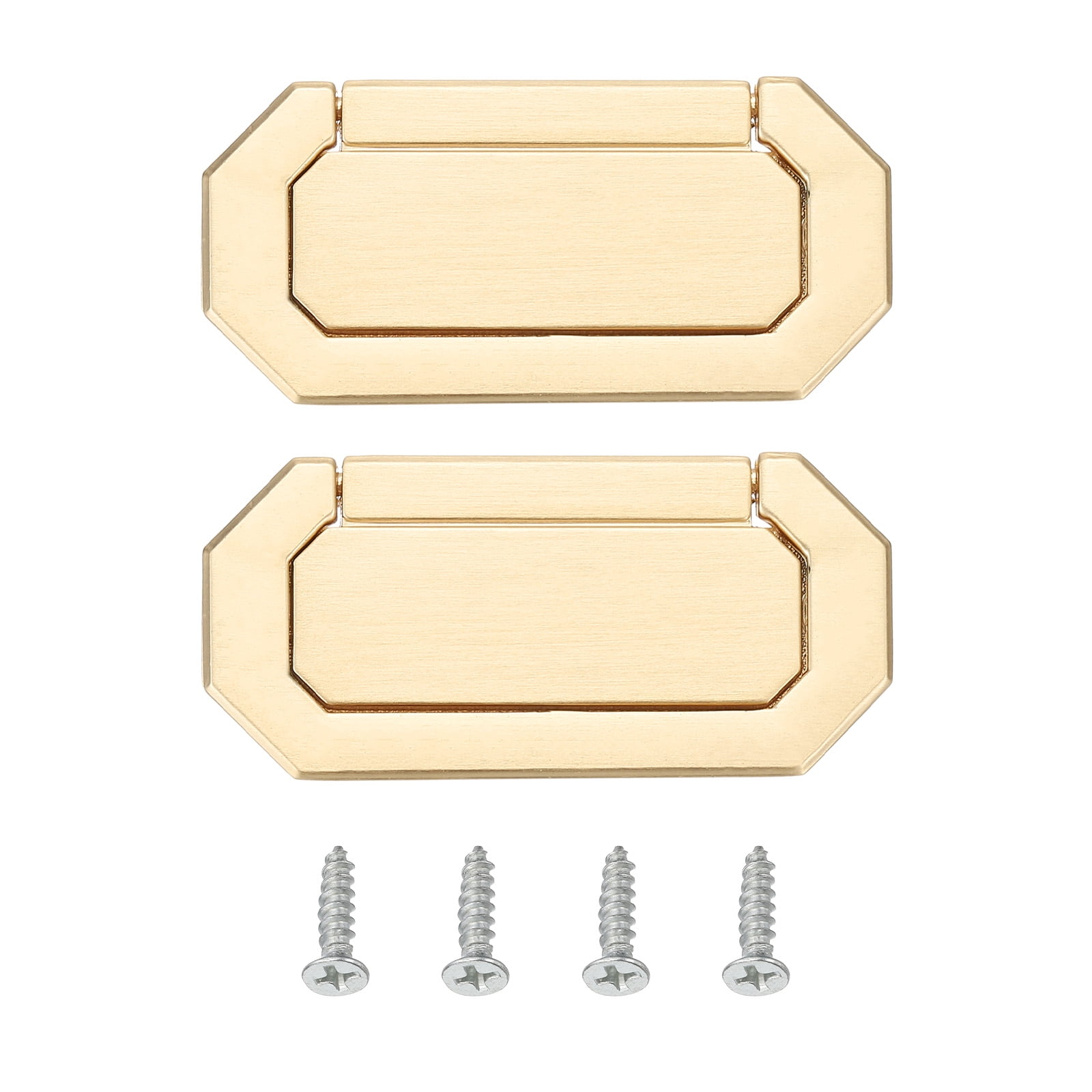 Uxcell Hidden Closet Handle Concealed Drawer Pulls Hardware with Screw ...