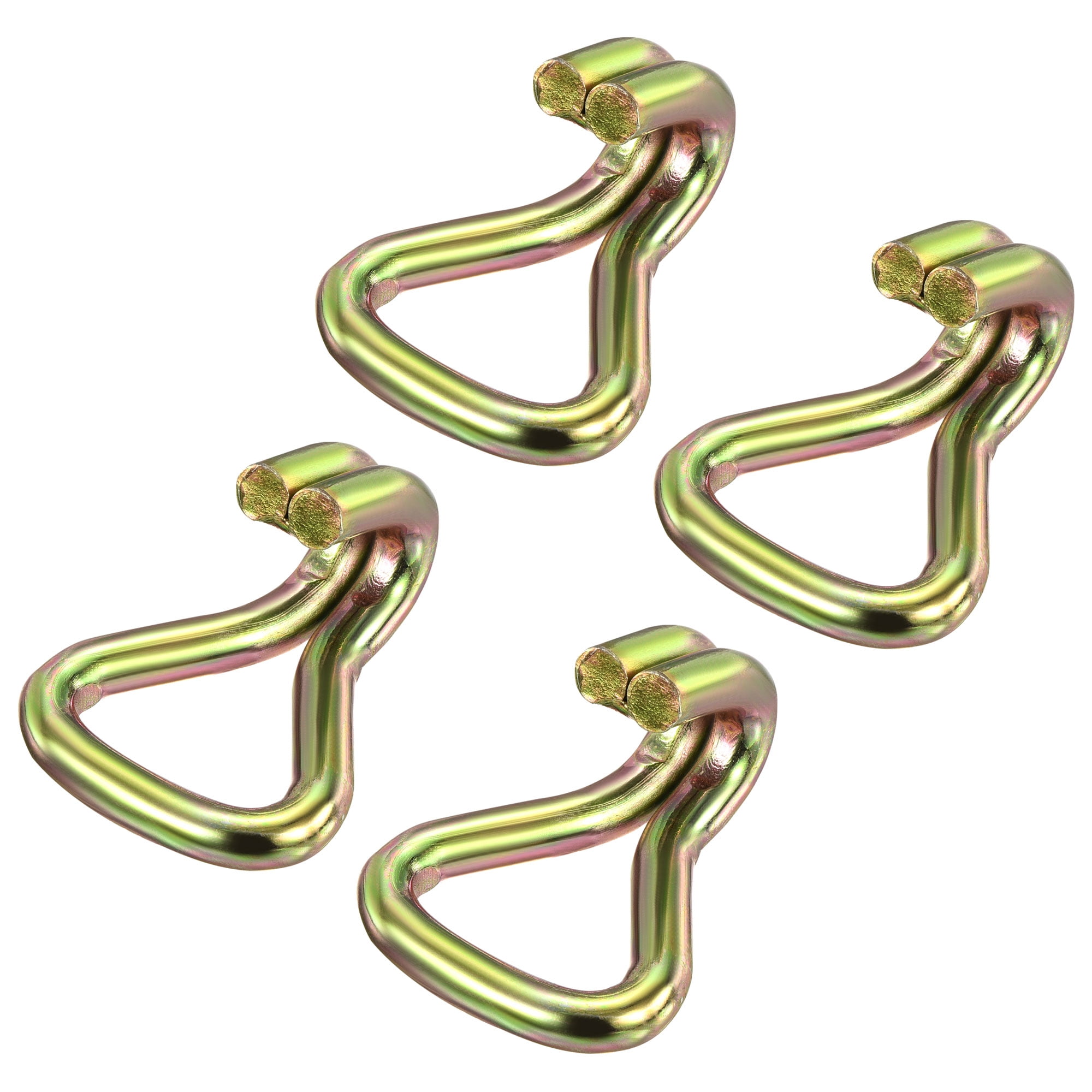 Uxcell High Load Double J Strap Hook 30mm Pack of 4 Zinc Color ...