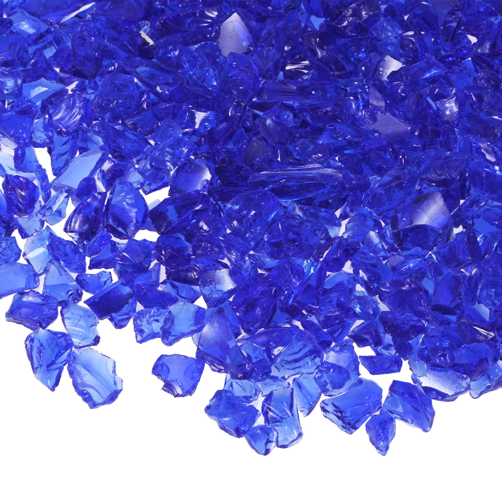 Uxcell High Luster Fire Glass Gravel Stone, Broken Glass Pieces for ...