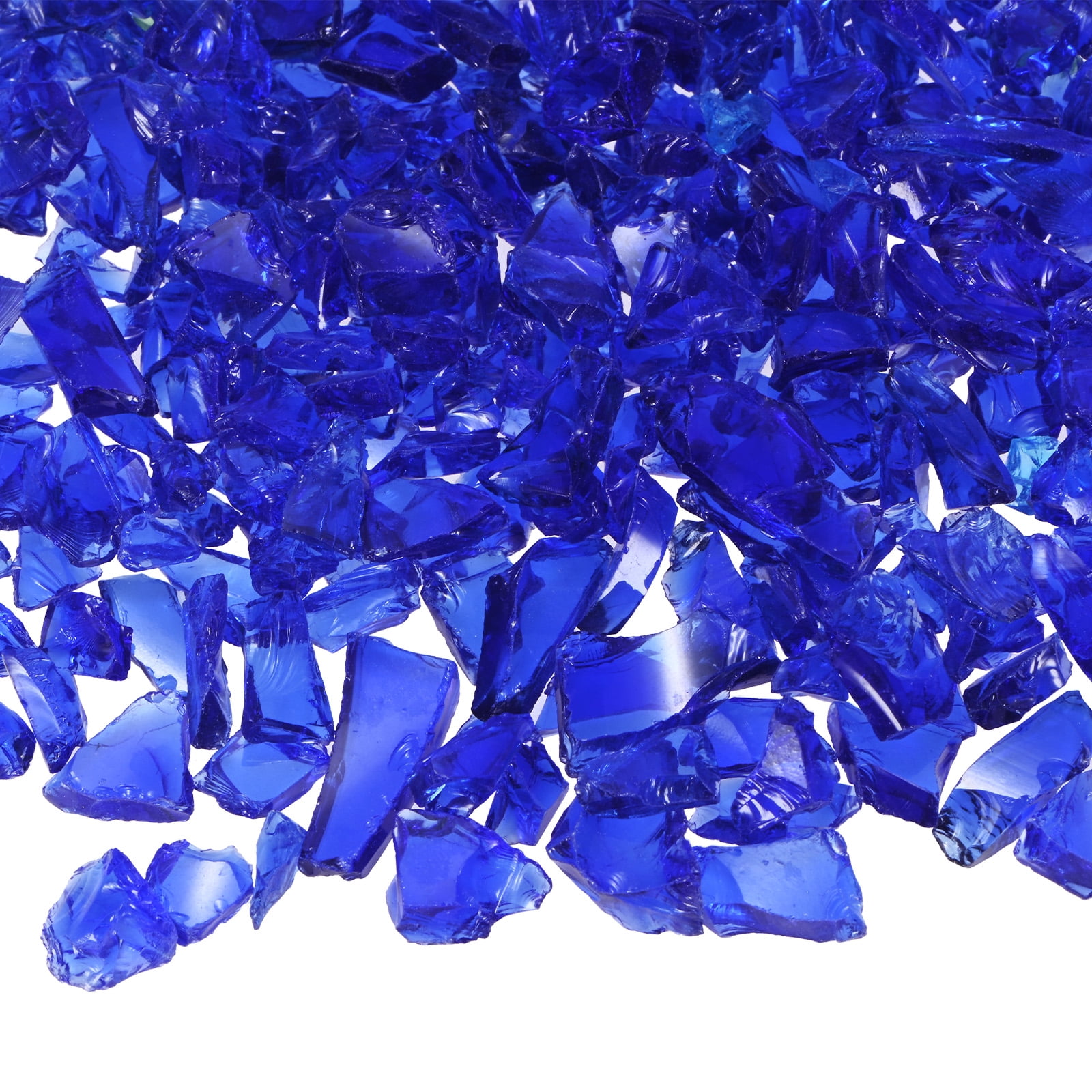 Uxcell High Luster Fire Glass Gravel Stone, Broken Glass Pieces for ...