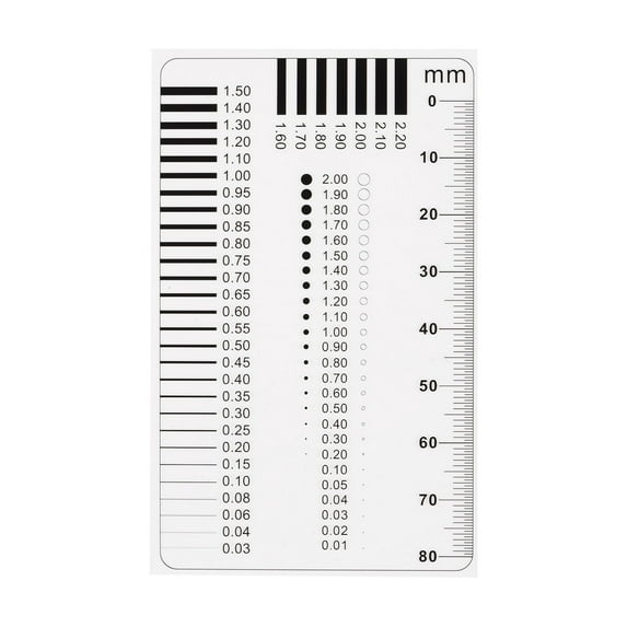 Uxcell High Precision SEC Size Estimation Chart 80mm for Diameter and ...