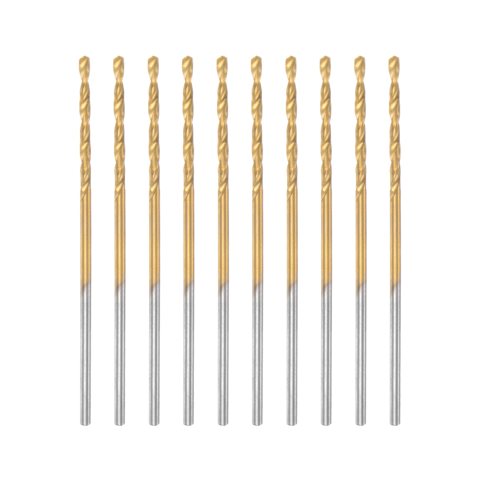 Uxcell High Speed Steel Twist Drill Bit 1.1mm Fully Ground Titanium ...