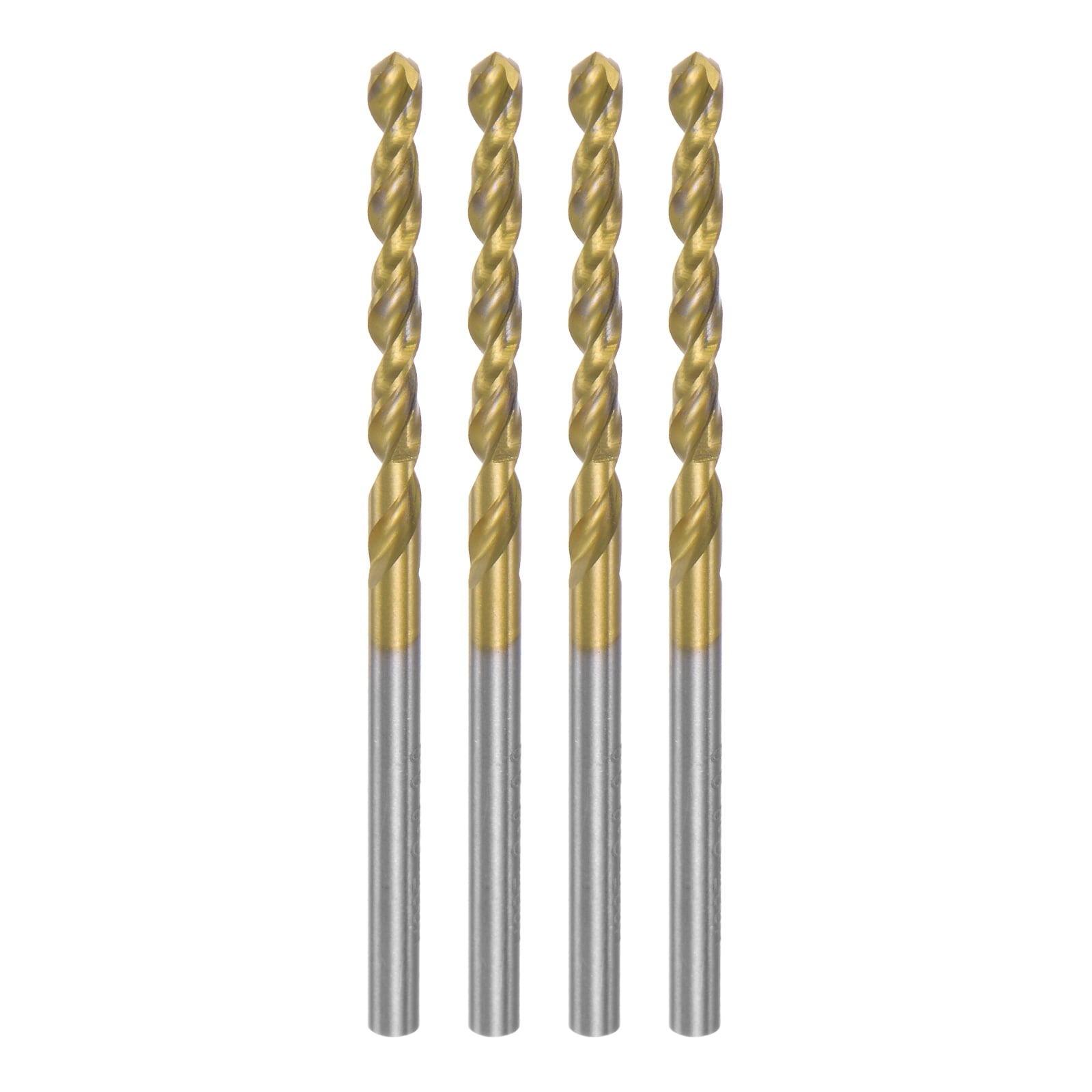 Uxcell High Speed Steel Twist Drill Bit 3mm Fully Ground Titanium ...