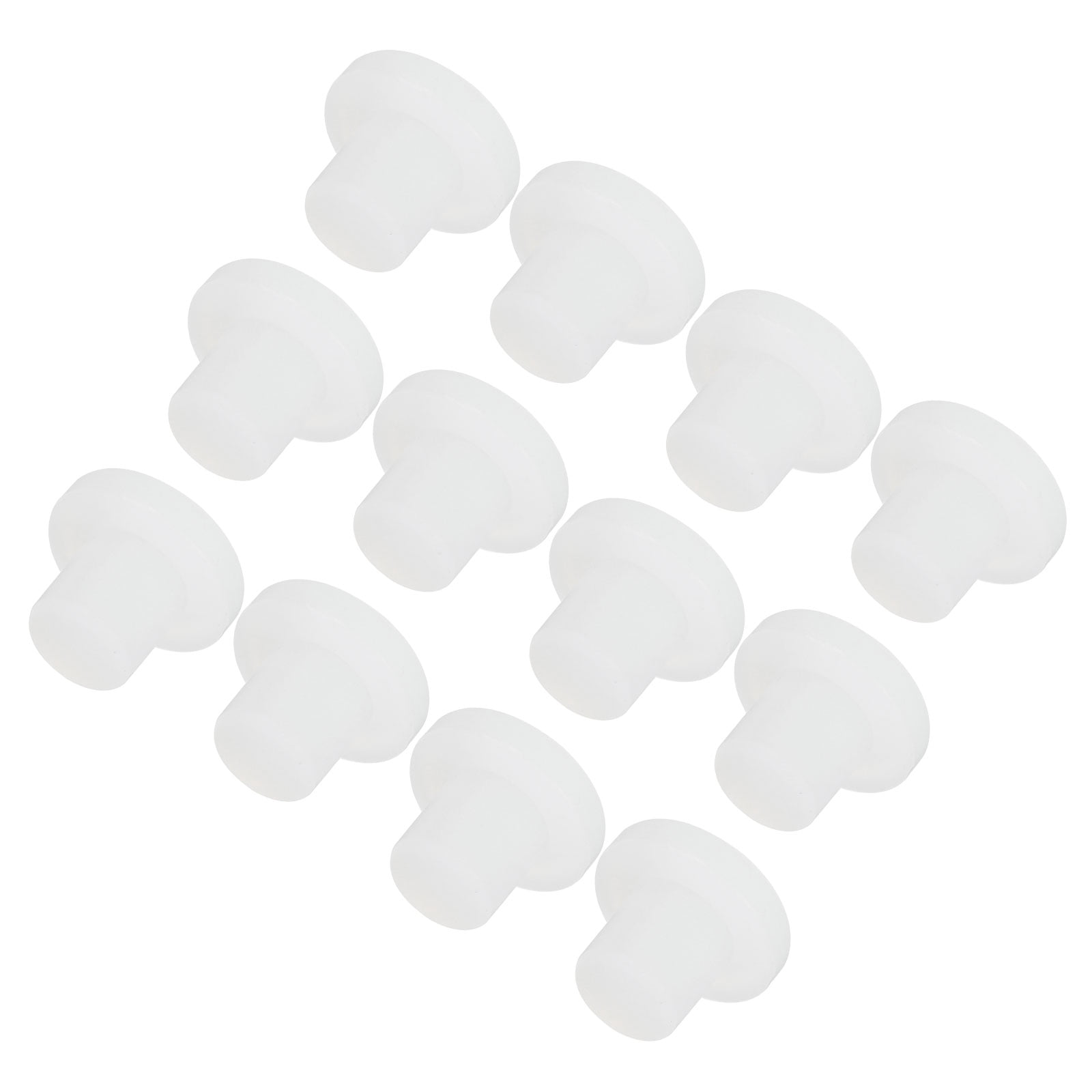 Uxcell High Temp Silicone Plug T Shaped Solid Stopper Transparent ...