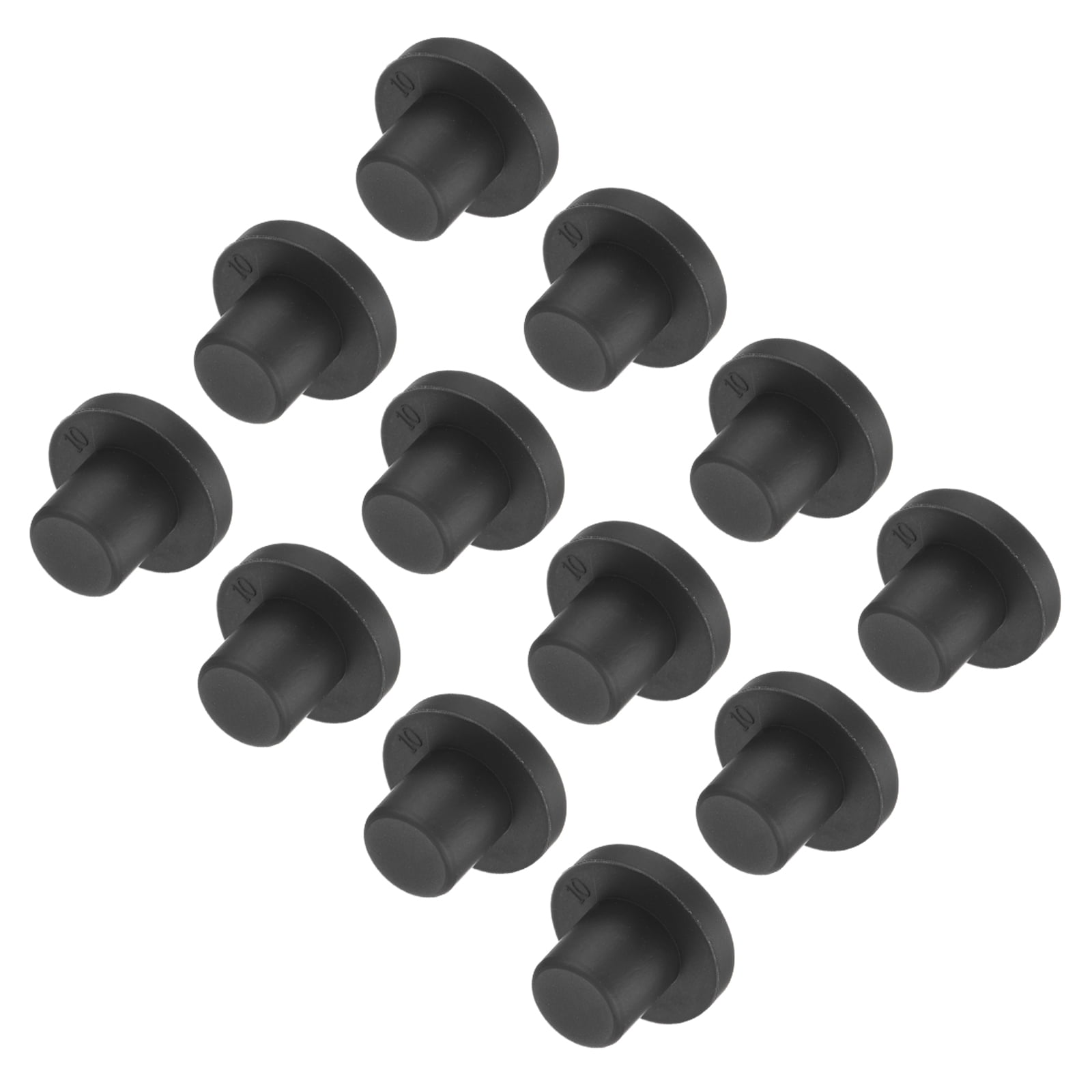 Uxcell High Temp Silicone Plug Mount Dia 10mm/0.39 inch t Shaped Rubber ...