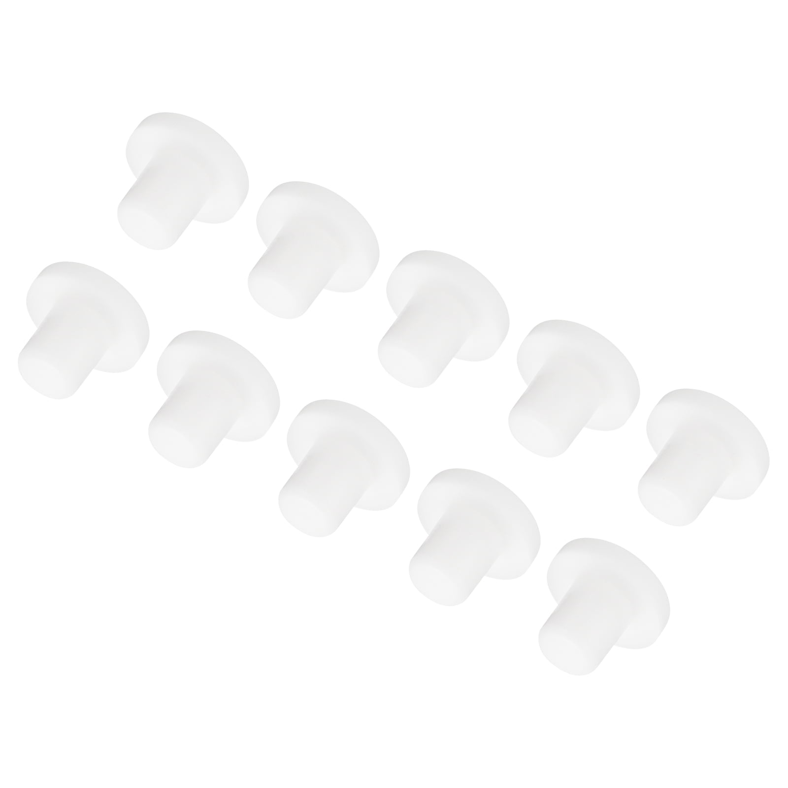 Uxcell High Temp Silicone Plug Mount Dia 9mm/0.4" t Shaped Solid Rubber ...