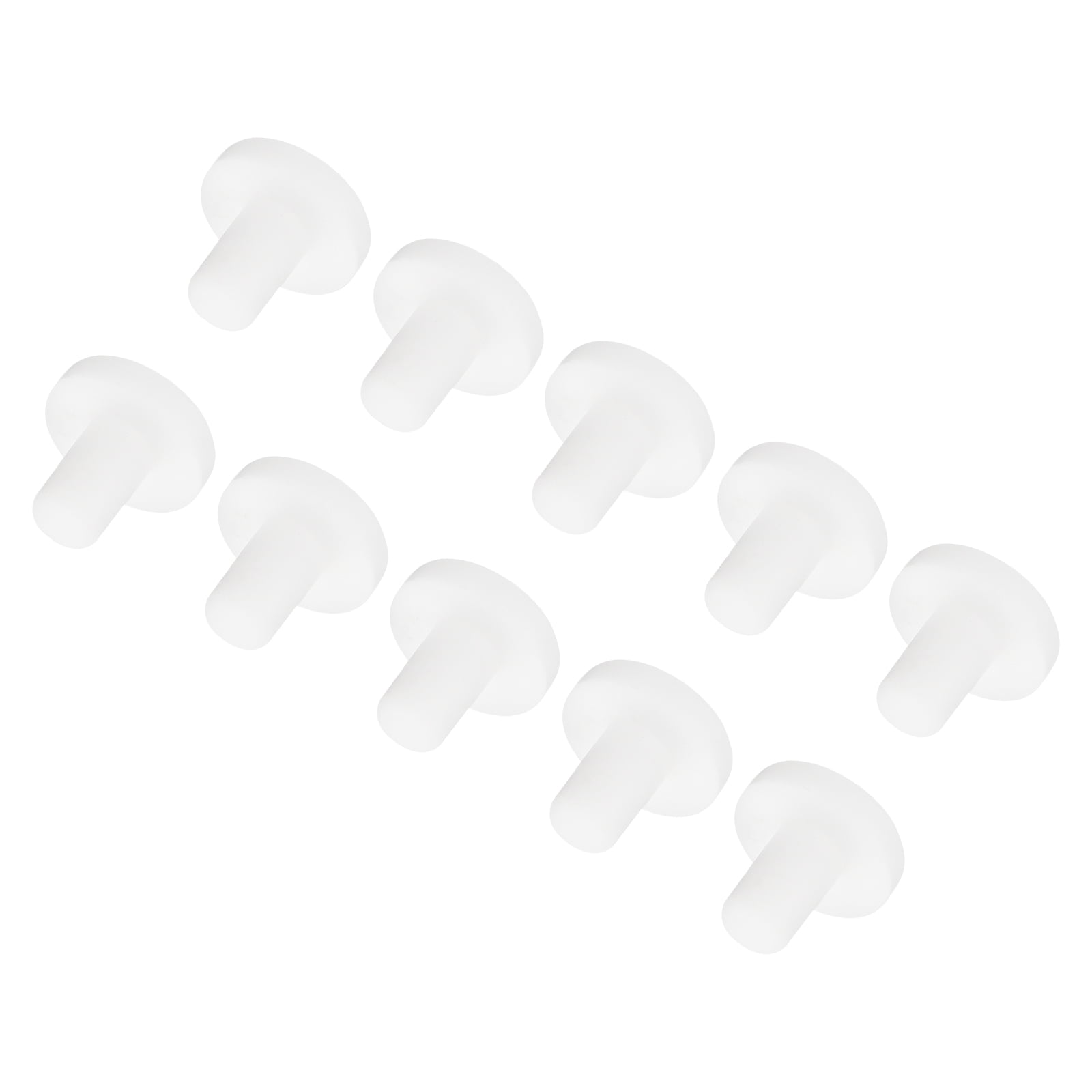 Uxcell High Temp Silicone Plug Solid Silicon Stopper 5.5mm White ...