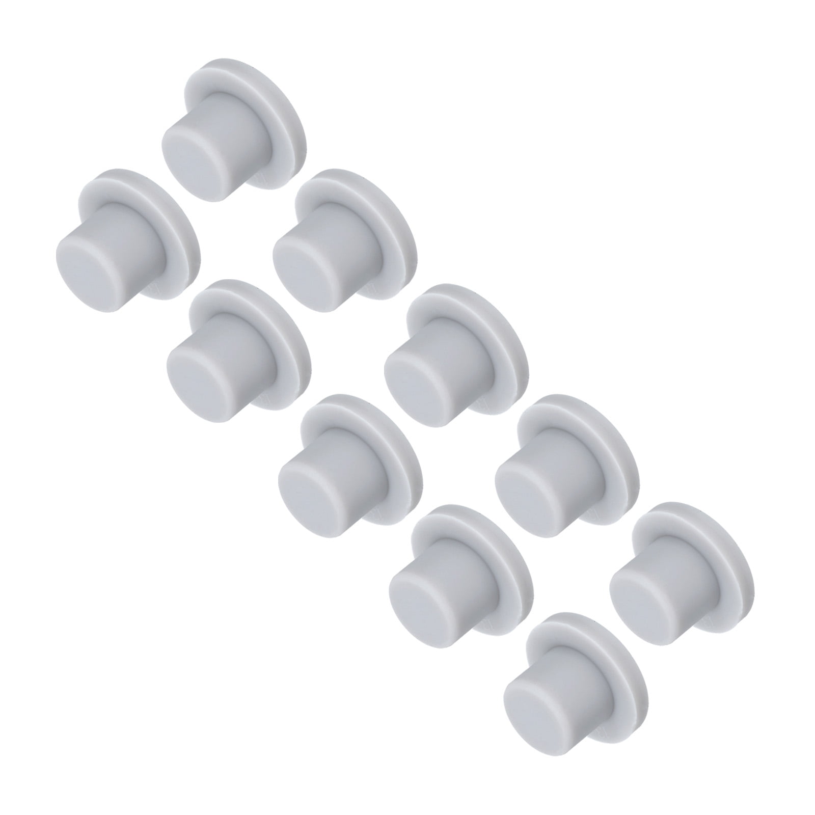Uxcell High Temp Silicone Plug Solid Silicon Stopper 13mm Grey ...