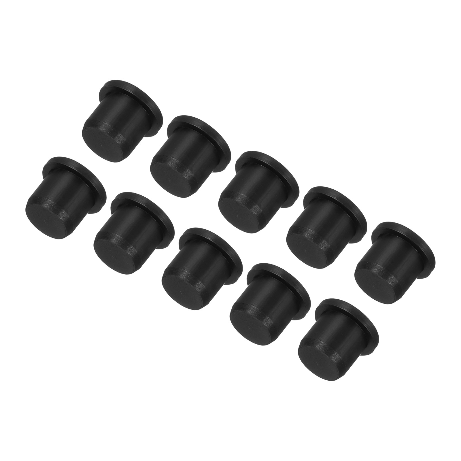 Uxcell High Temp Silicone Plug Solid Silicon Stopper 10.5mm Black ...