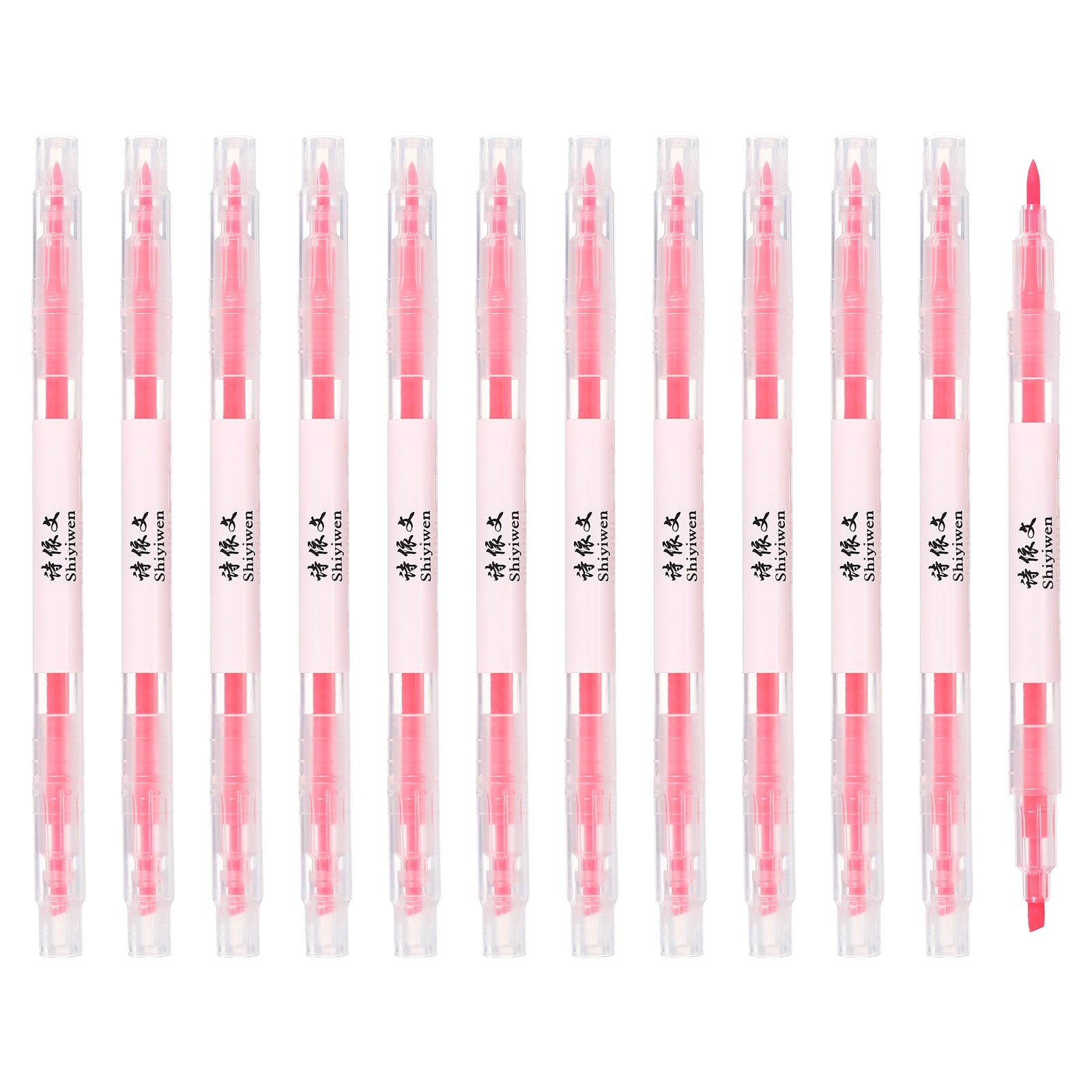 Uxcell Highlighter Pen, 12 Pack Double Ended Highlighter Broad and Fine ...