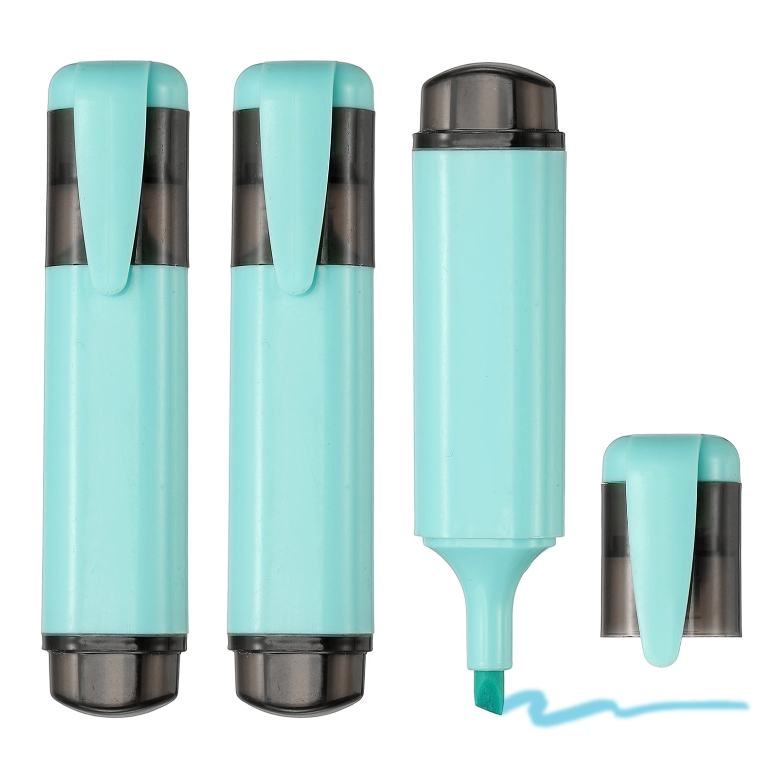 Uxcell Highlighter Pen, 3 Pack Water Based Broad Tip Writing Marker ...