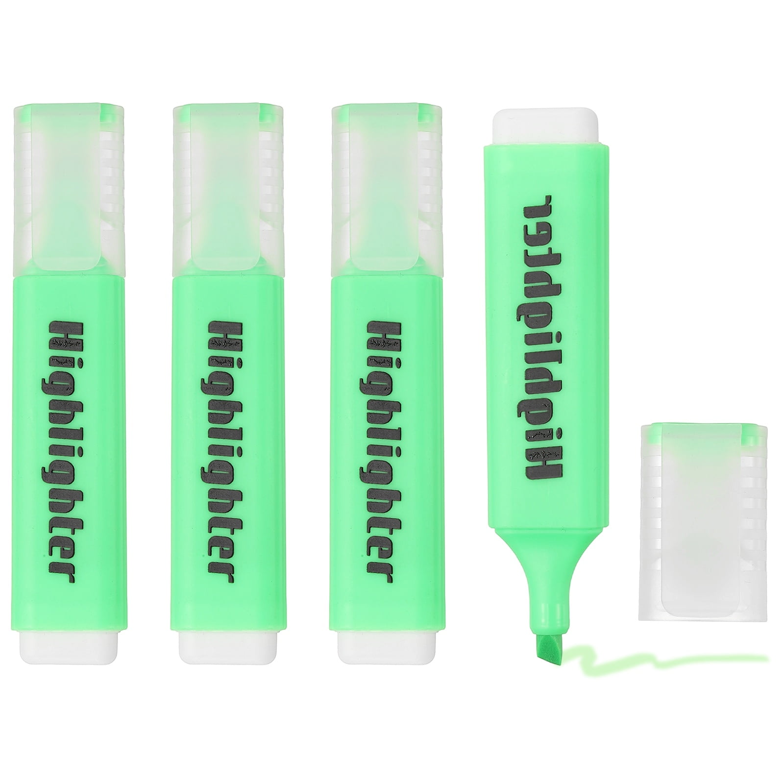 Uxcell Highlighter Pen, 4 Pack Water Based Broad Tip Writing Marker ...