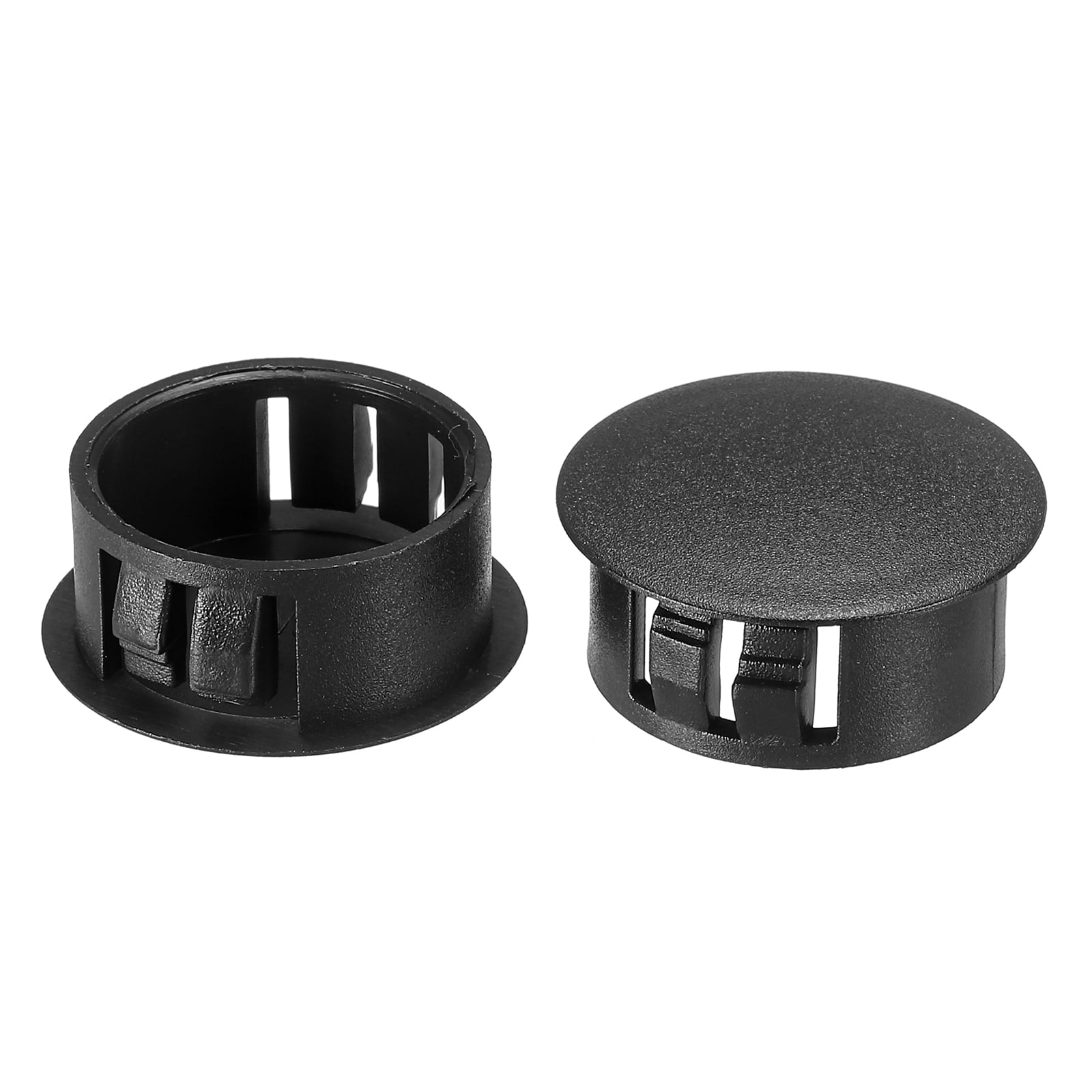 Uxcell Hole Plugs Plastic Screw Bumper Hole Plug Flush Snap Type Round ...