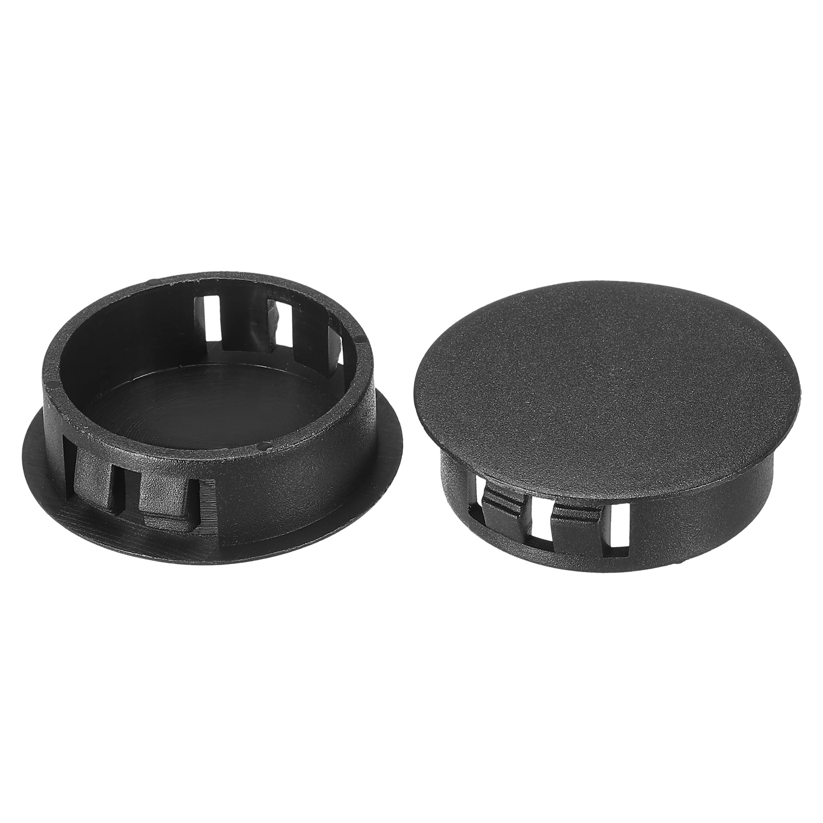Uxcell Hole Plugs Plastic Screw Bumper Hole Plug Flush Snap Type Round ...