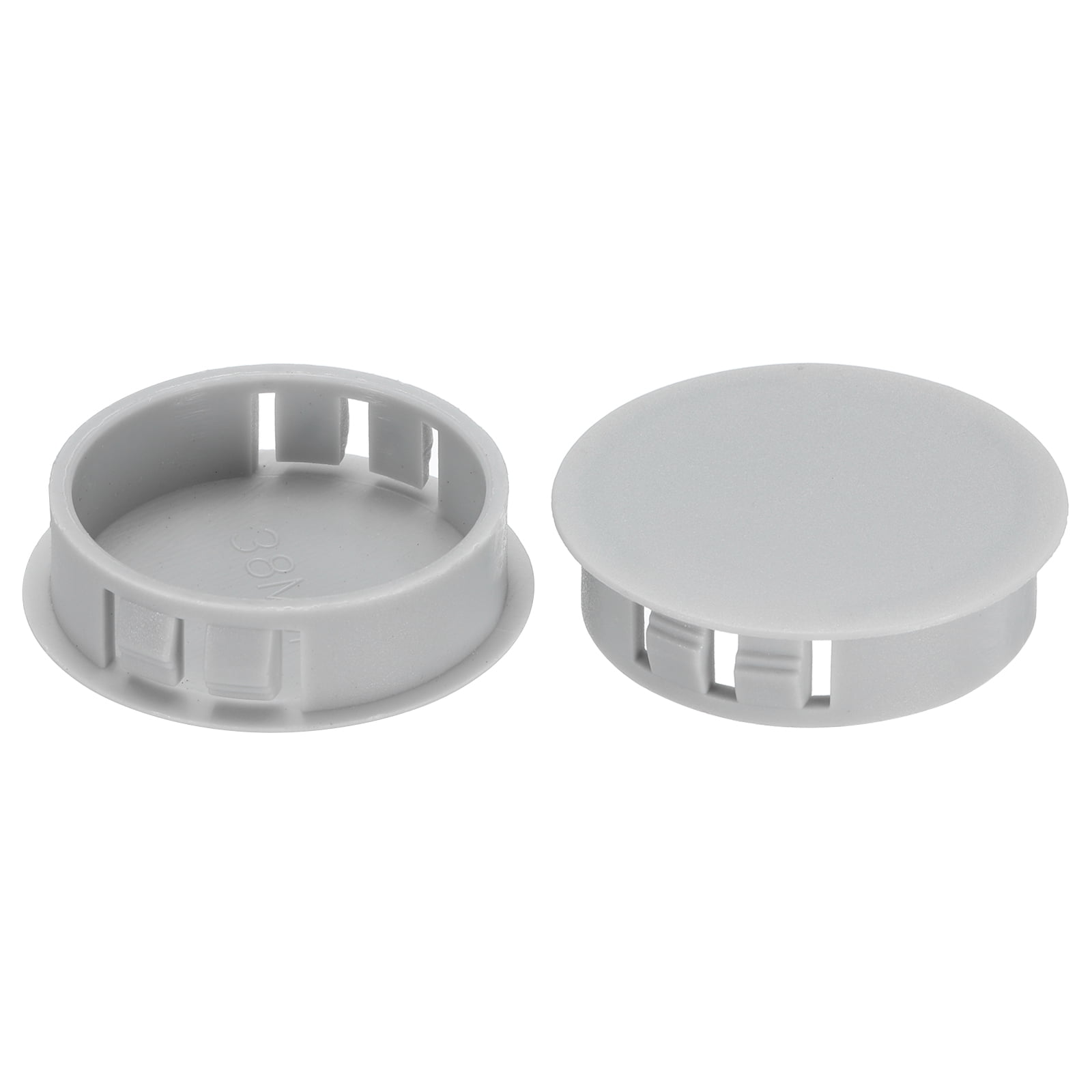 Uxcell Hole Plugs Plastic, Screw Bumper Hole Plug Flush Snap Type Round ...