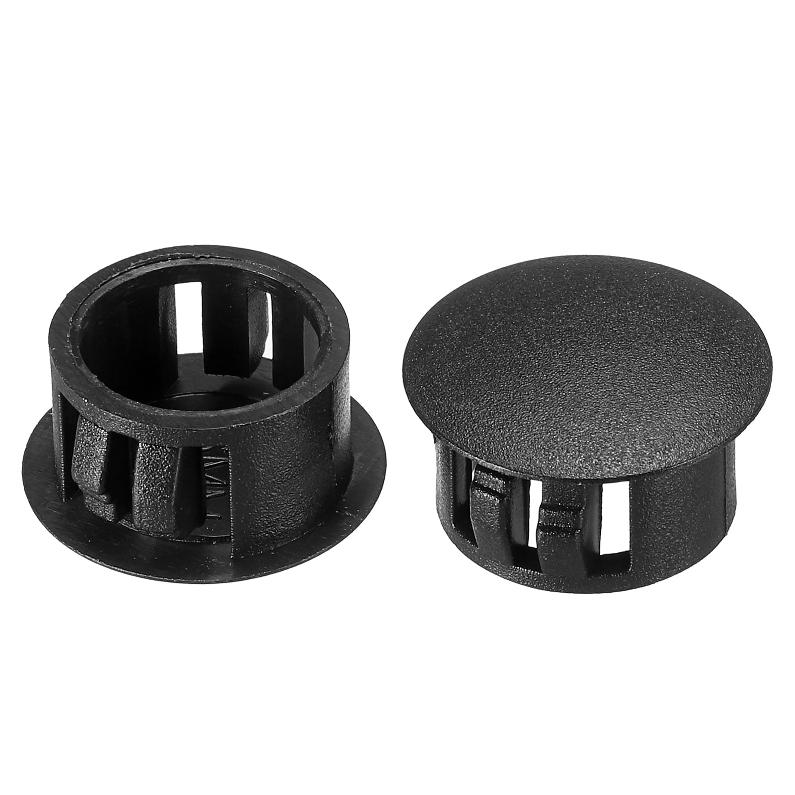 Uxcell Hole Plugs Plastic, Screw Bumper Hole Plug Flush Snap Type Round ...