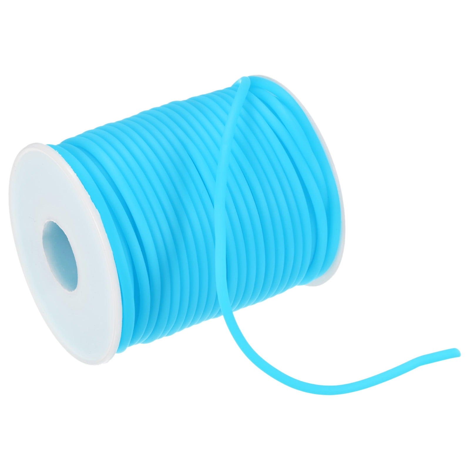 Uxcell Hollow Pipe Tubing Rubber Cord, 27.3 Yards 3mm Stretchy String ...