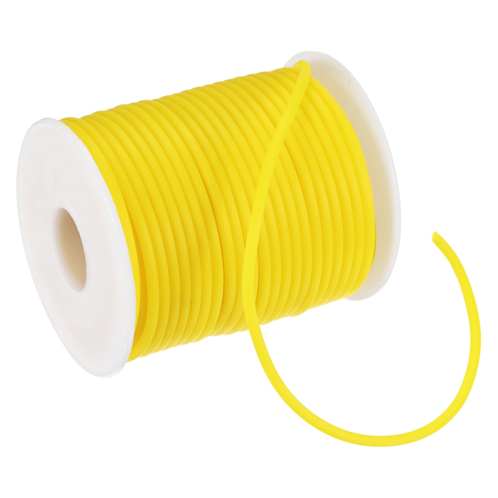 Uxcell Hollow Pipe Tubing Rubber Cord, 27.3 Yards 3mm Stretchy String ...