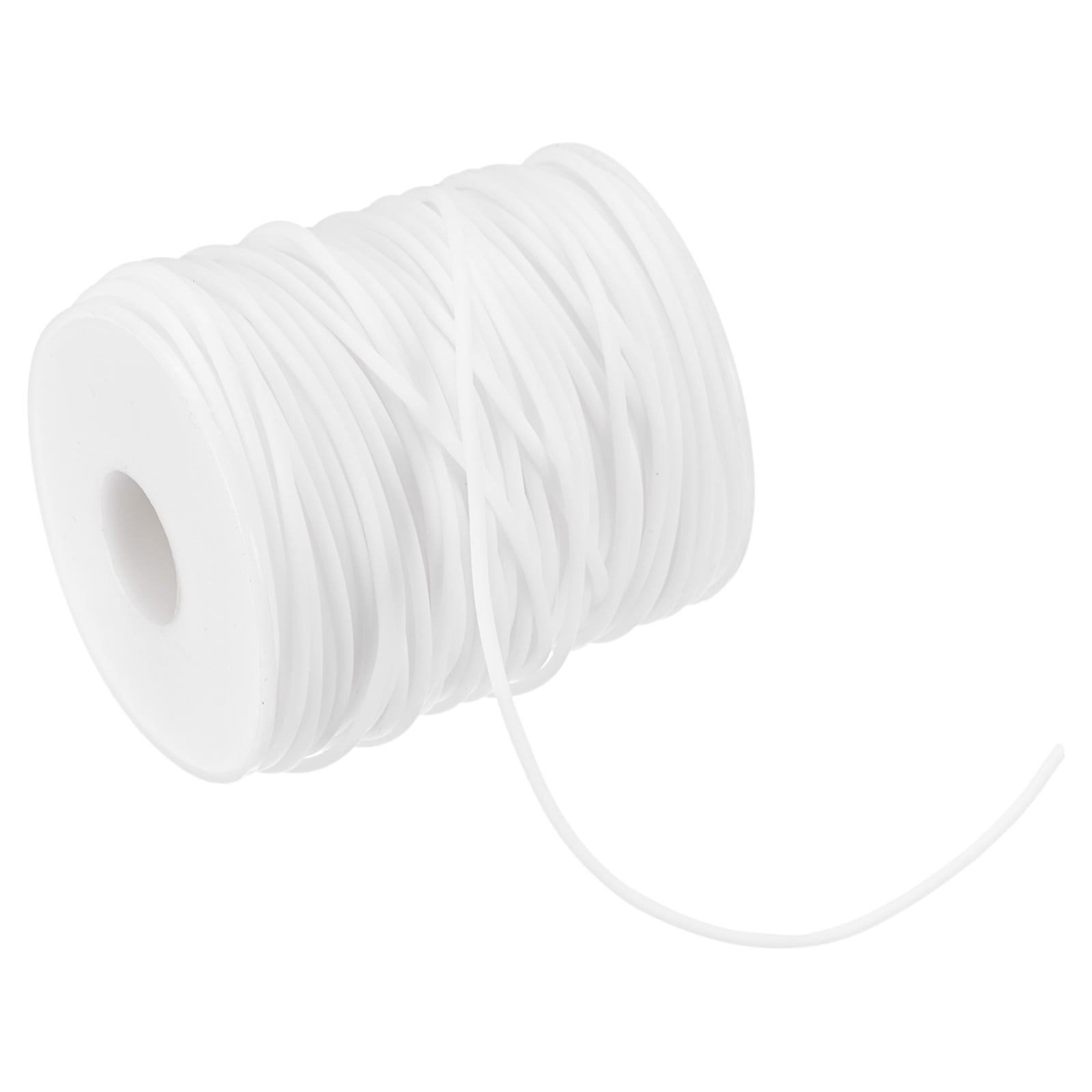 Uxcell Hollow Pipe Tubing Rubber Cord, 54.7 Yards 2mm Stretchy String ...