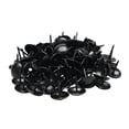 100pcs 11x13mm Black Metal Round Upholstery Tack Nail Push Pin ...