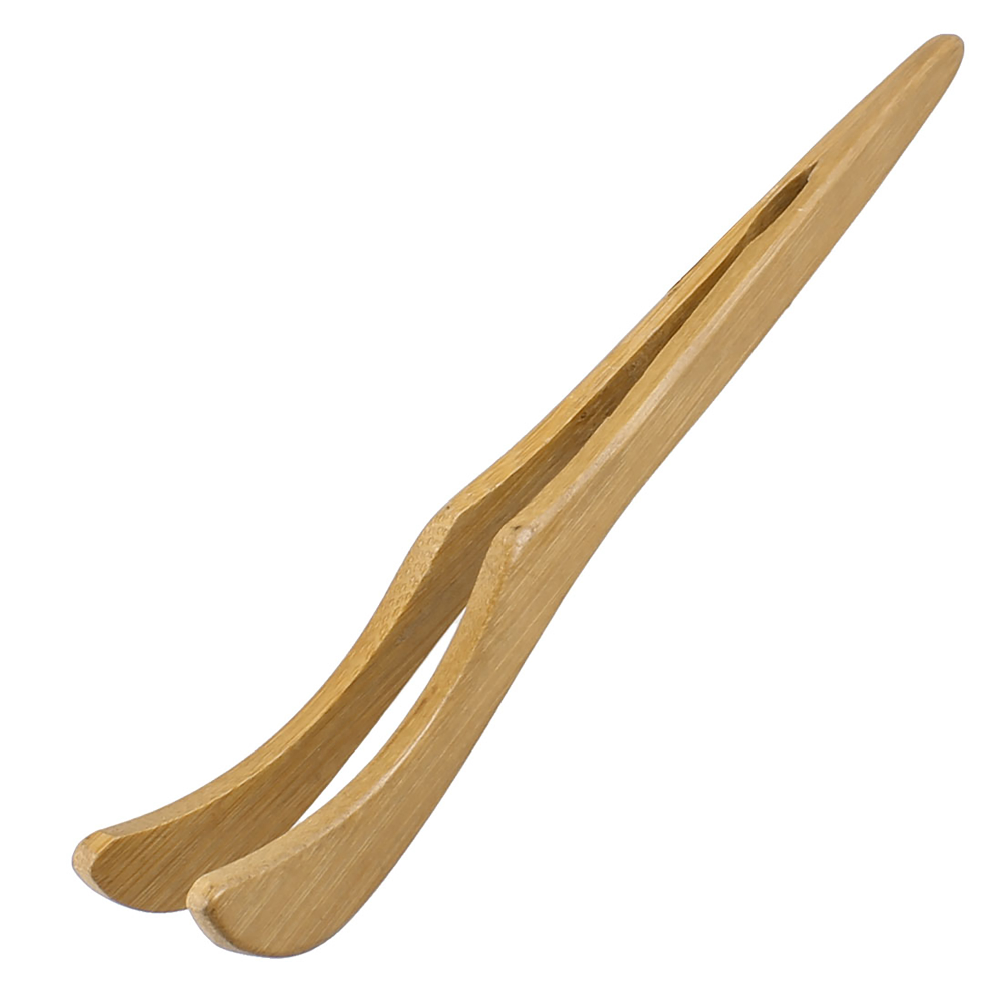Uxcell Home Wooden Curved Tip Tea Tongs Kitchen Tongs Utensil 7 Inch ...