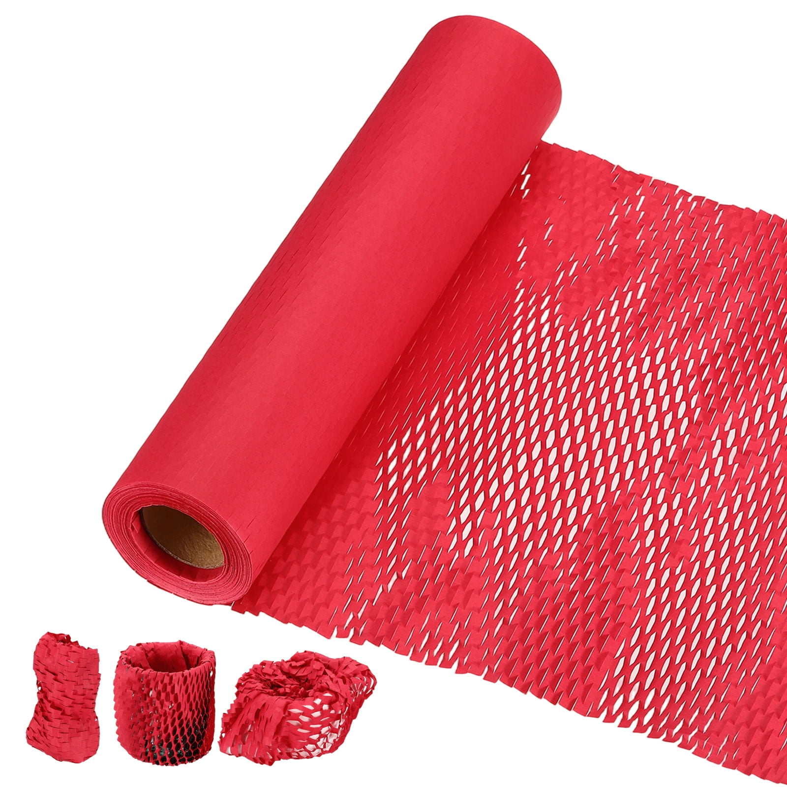 Uxcell Honeycombs Packing Paper Wrap, 12 Inch x 66 ft Wood Pulp Kraft ...