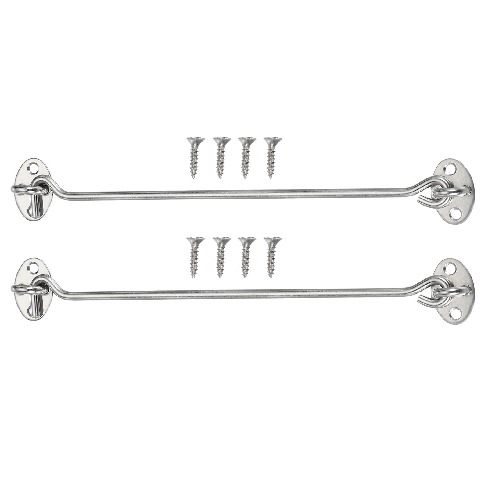 Uxcell Hook and Eye Latch for Doors Barn Door Lock Gate Latch, Cabin ...