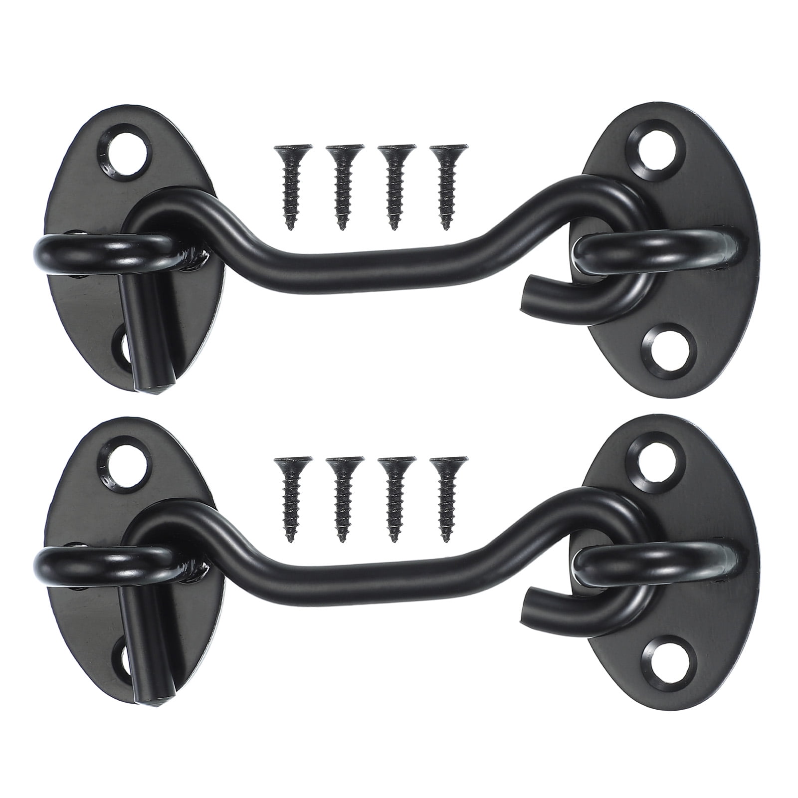 Uxcell Hook and Eye Latch for Doors Barn Door Lock Gate Latch, Cabin ...