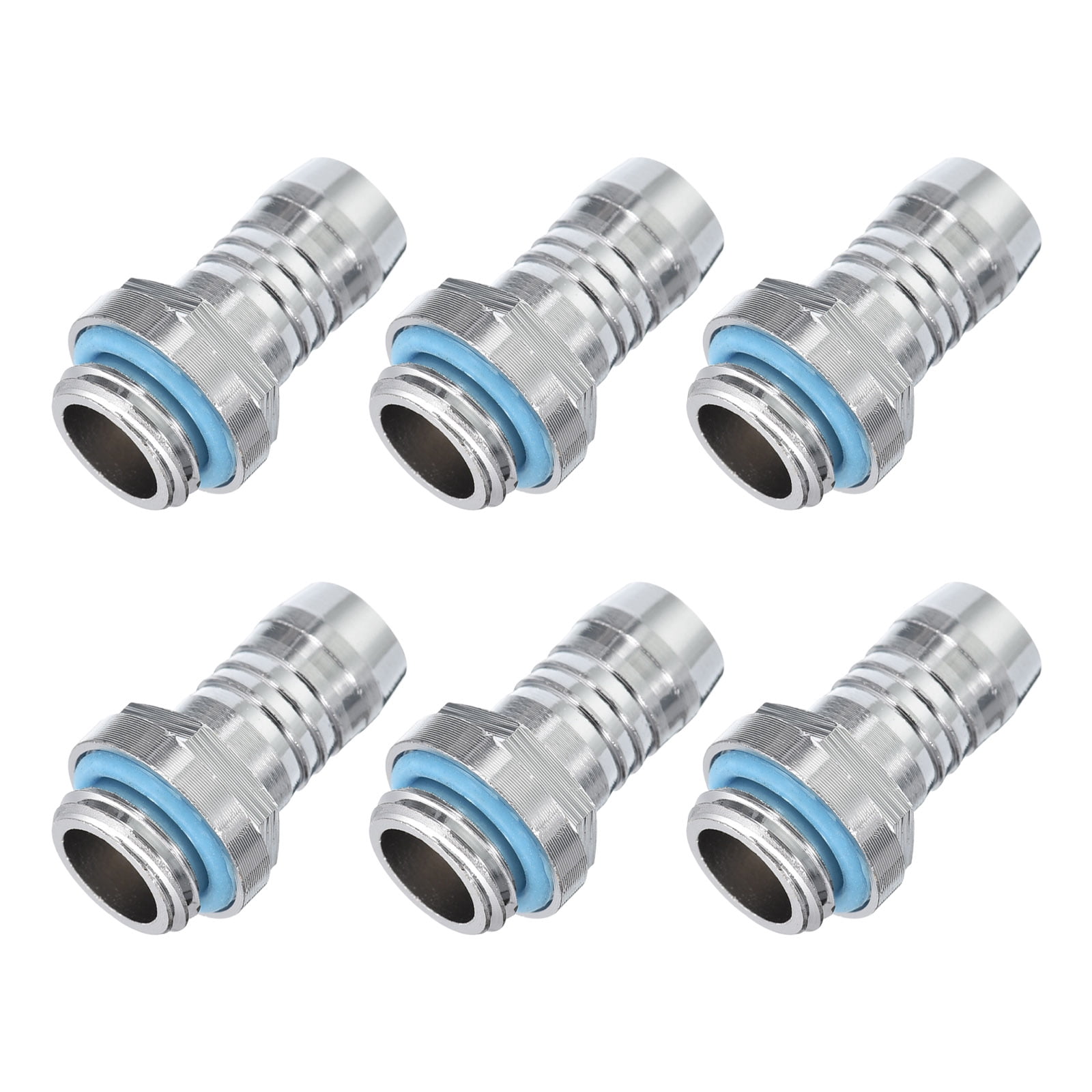 Uxcell Hose Barb Fittings G1/4 x 11mm Thread Male Brass Pipe Fitting ...