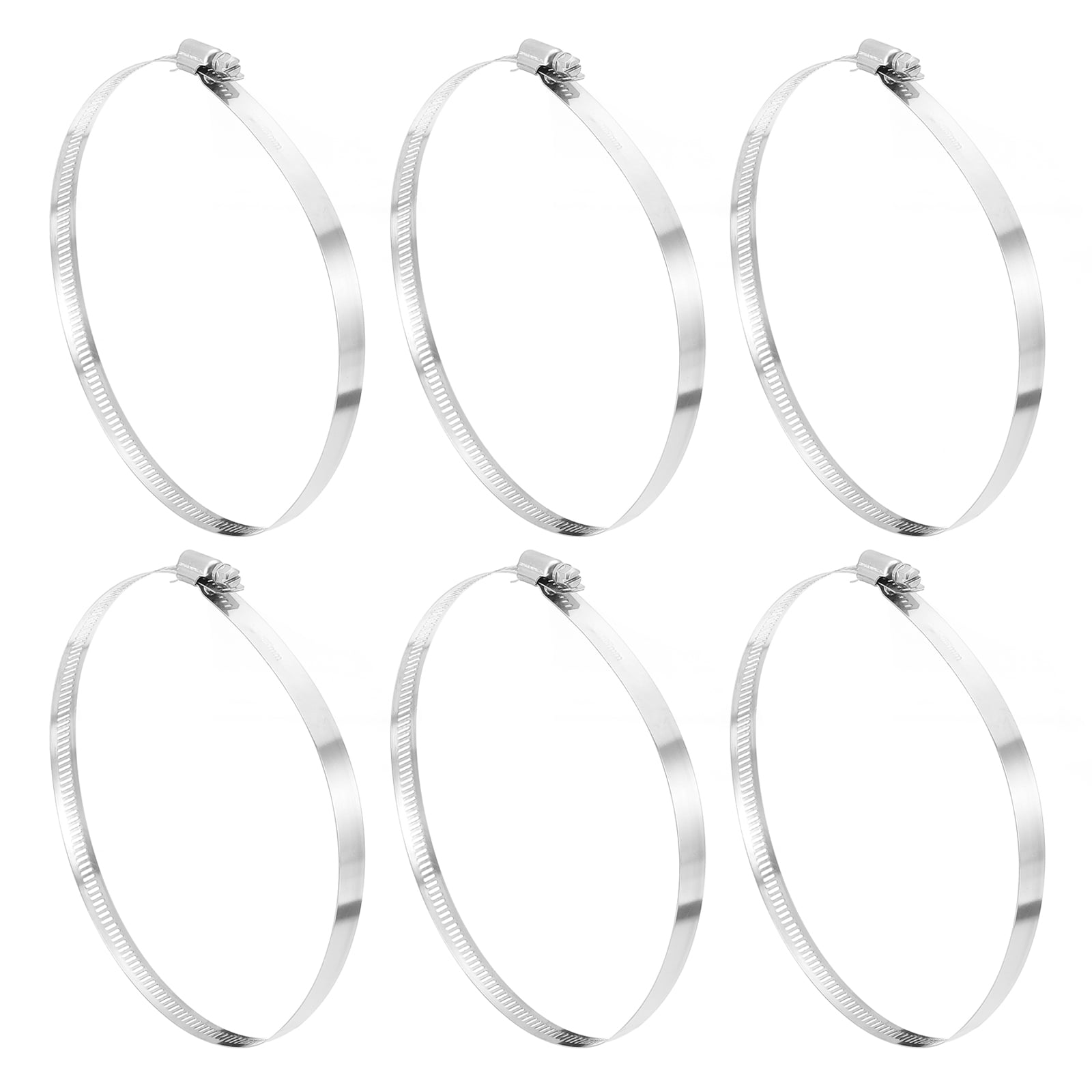 Uxcell Hose Clamp, 5 5/9" to 6 1/2" Adjustable Stainless Steel Worm ...