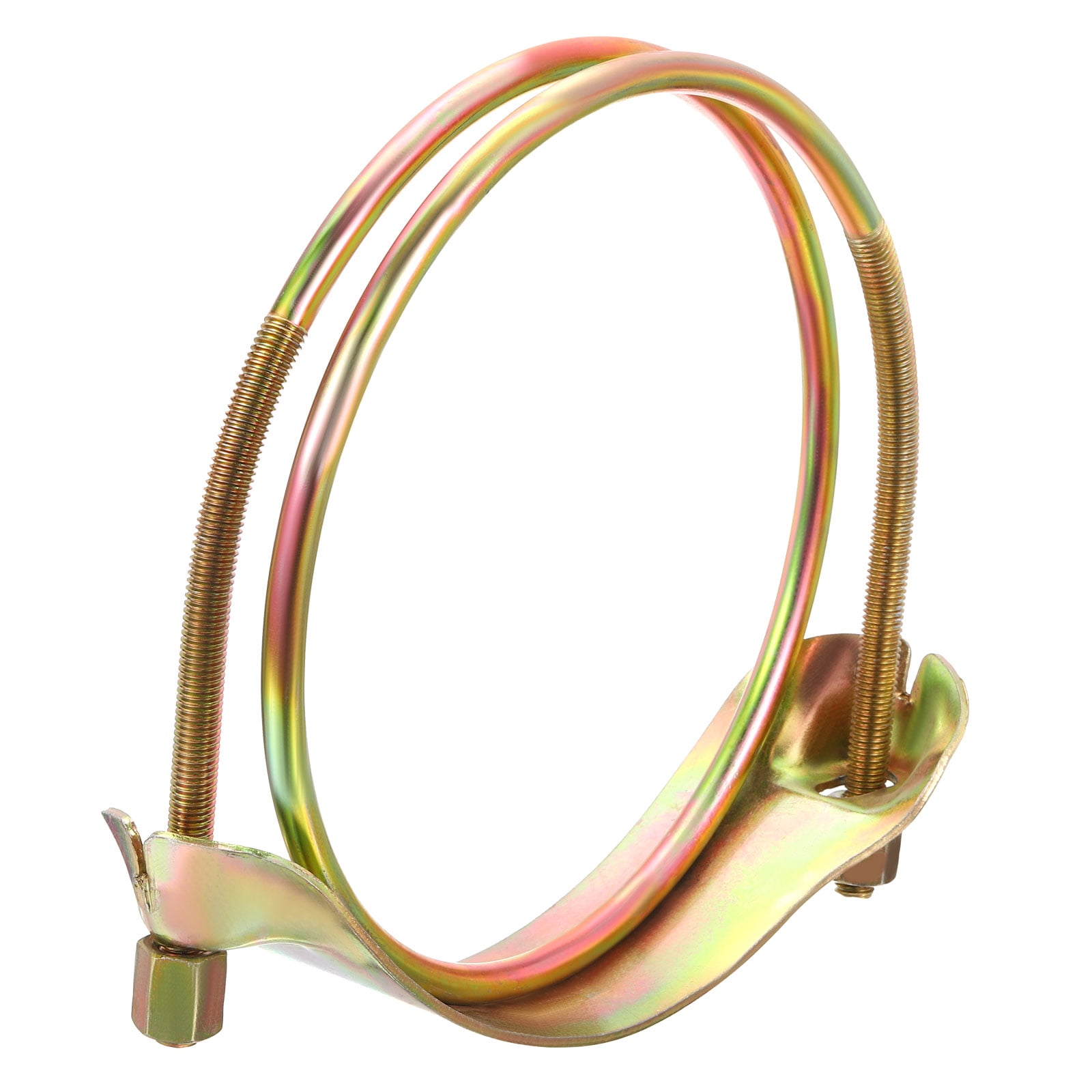 Uxcell Hose Clamps Double Steel Wire Water Pipe Clamp Adjustable 160 ...