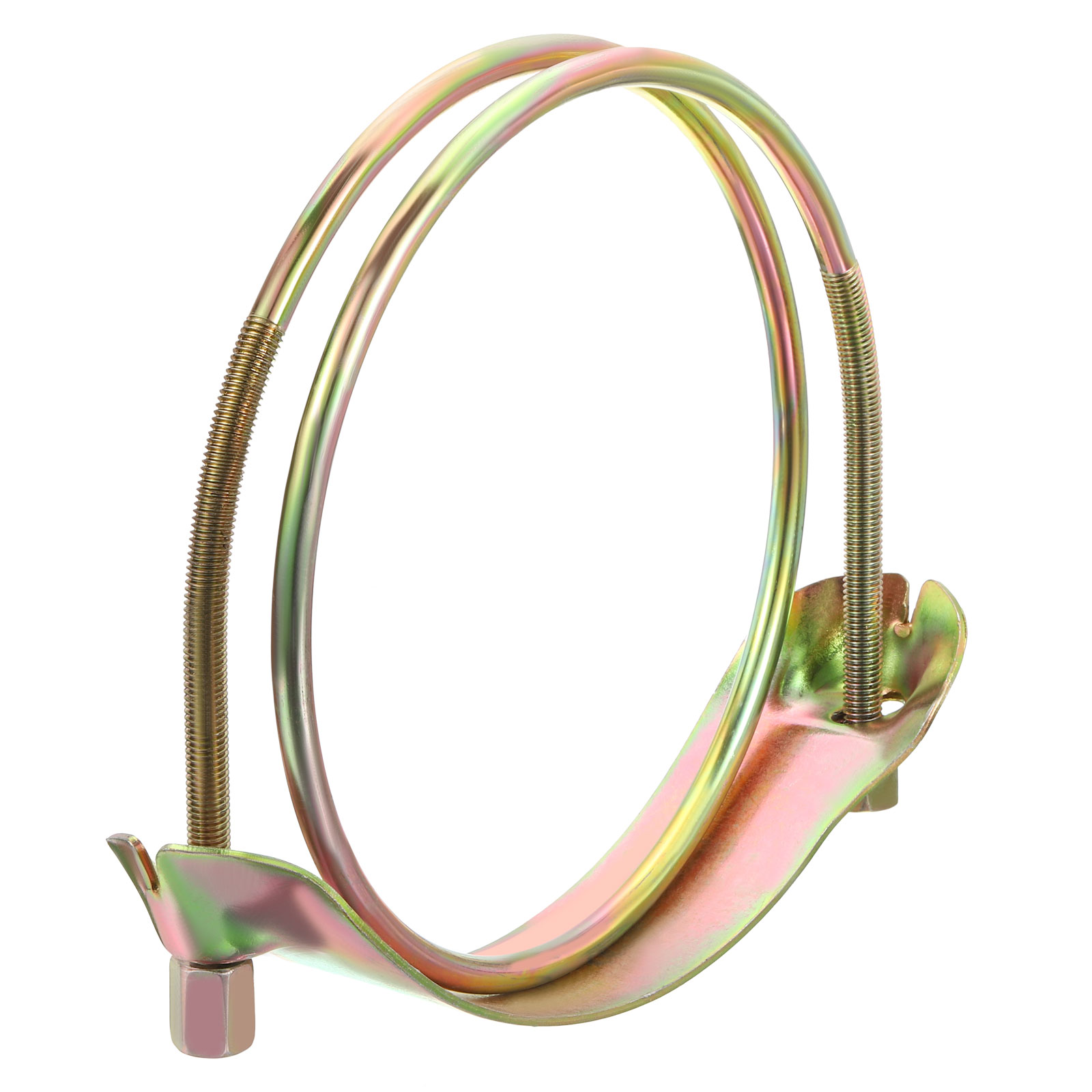 Uxcell Hose Clamps Double Steel Wire Water Pipe Clamp Adjustable 190 ...