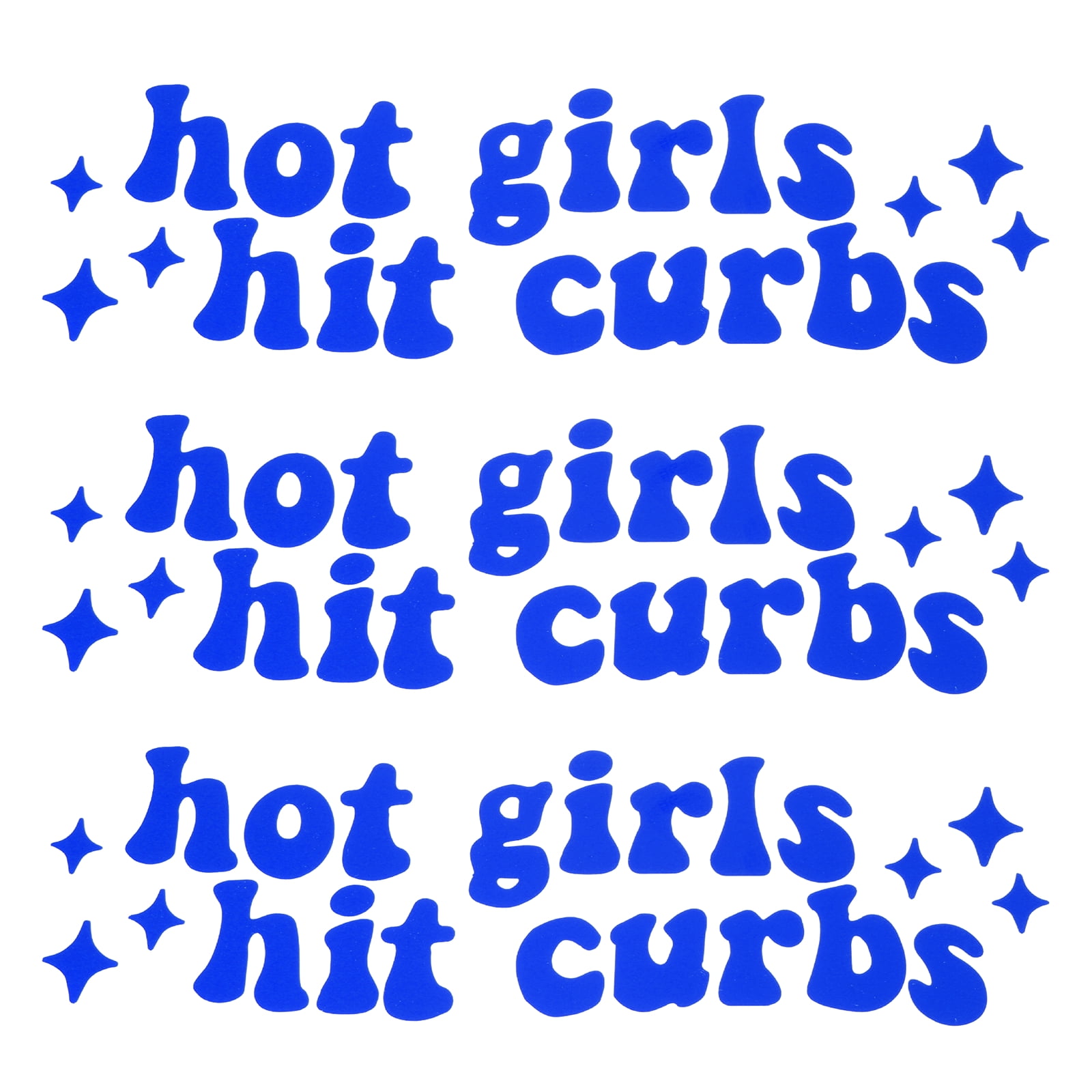 Uxcell Hot Girls Hit Curbs Vinyl Decal, 3pcs Rearview Mirror Sticker ...