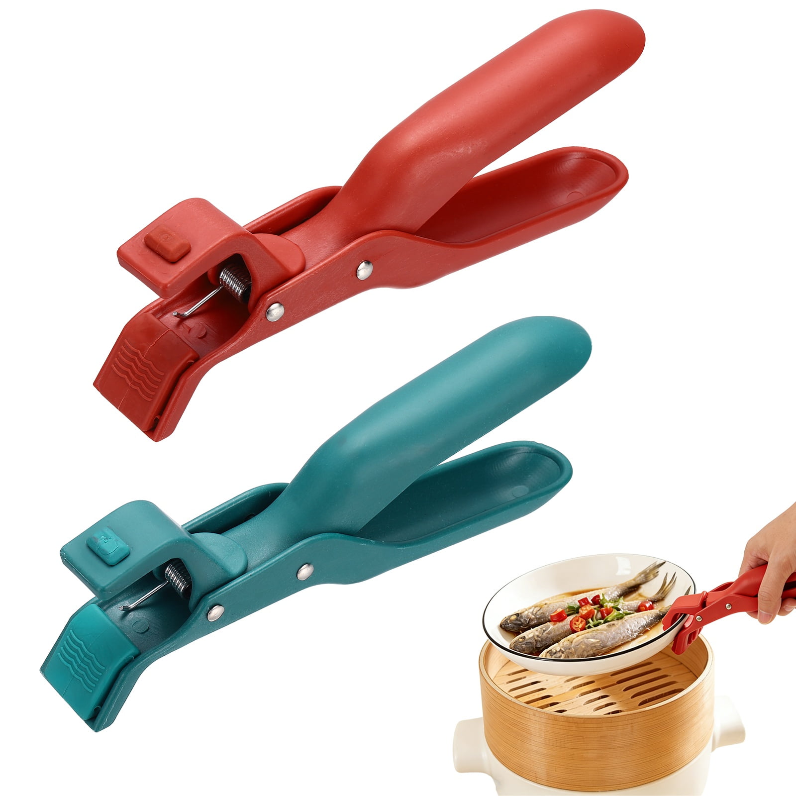 Uxcell Hot Plate Grippers, Multi-Function Anti Scald Bowl Holder Clip ...
