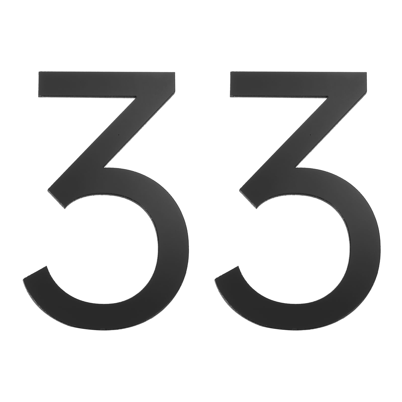 Uxcell House Numbers, 2 Pcs 2 Inch Self-adhesive Acrylic Modern House ...