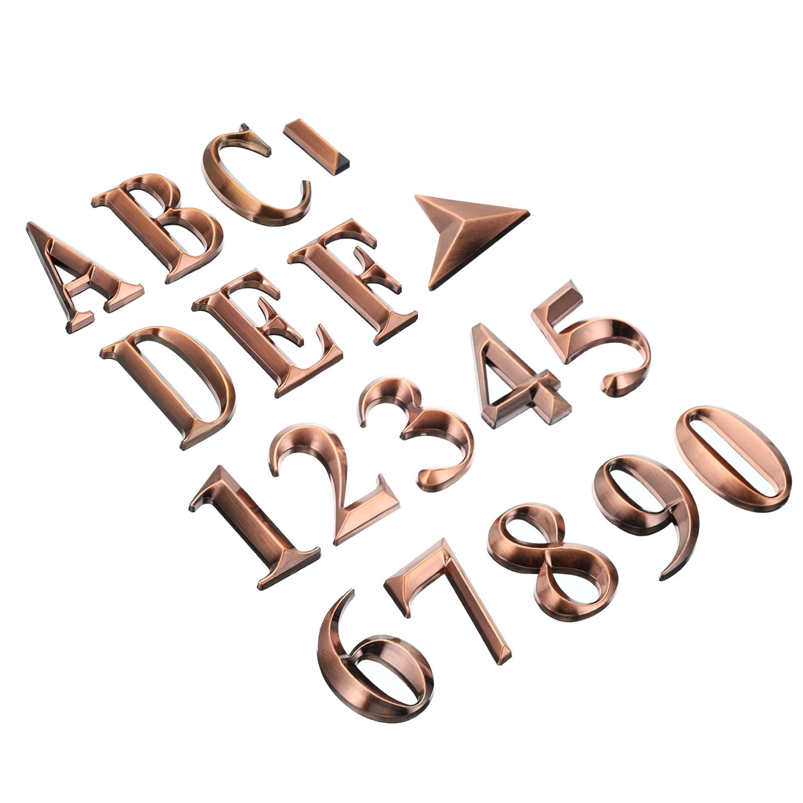 Uxcell House Numbers 3D Mailbox Numbers 0-9, A-F for Outside, 18Pcs ...